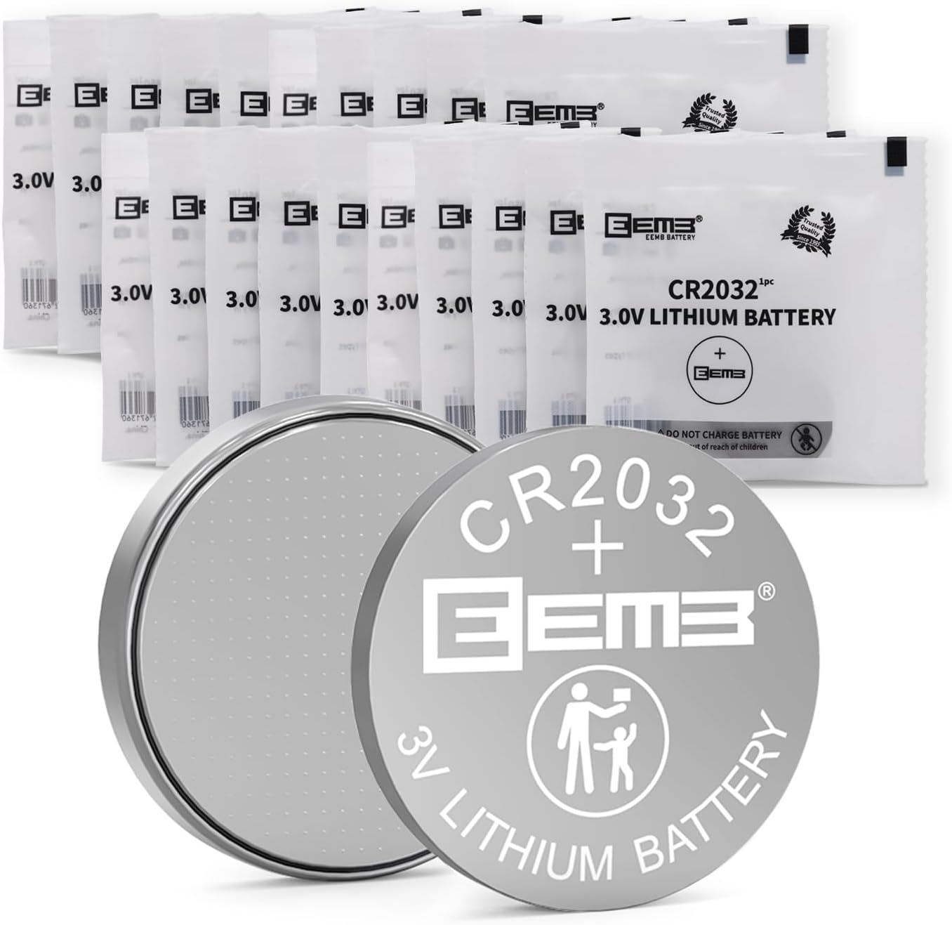 Amazon.com: EEMB 20-Pack CR2032 Batteries 2032 Battery - High ...