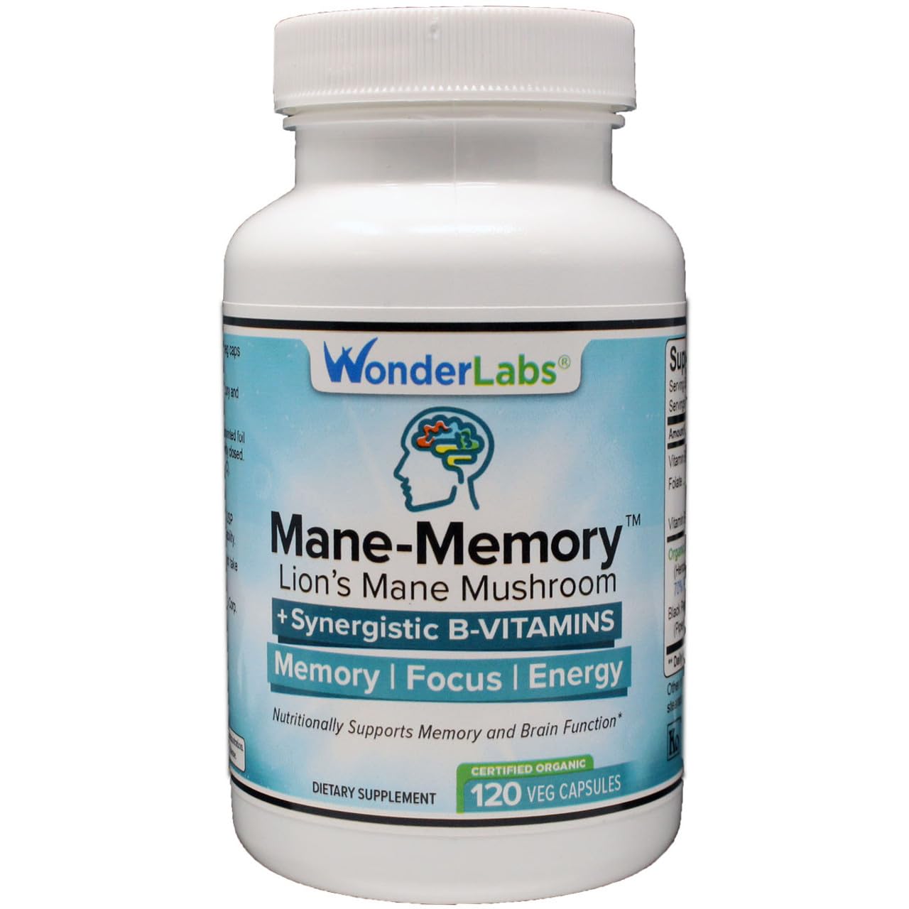 Amazon.com: Wonder Laboratories Lions Mane Mushroom 1100mg Mycelium ...
