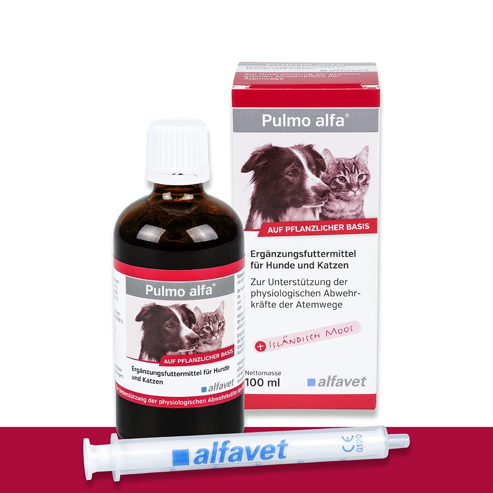 Alfavet Pulmo alfa, Saft zur Unterstützung der Atemwege von Hund und ...