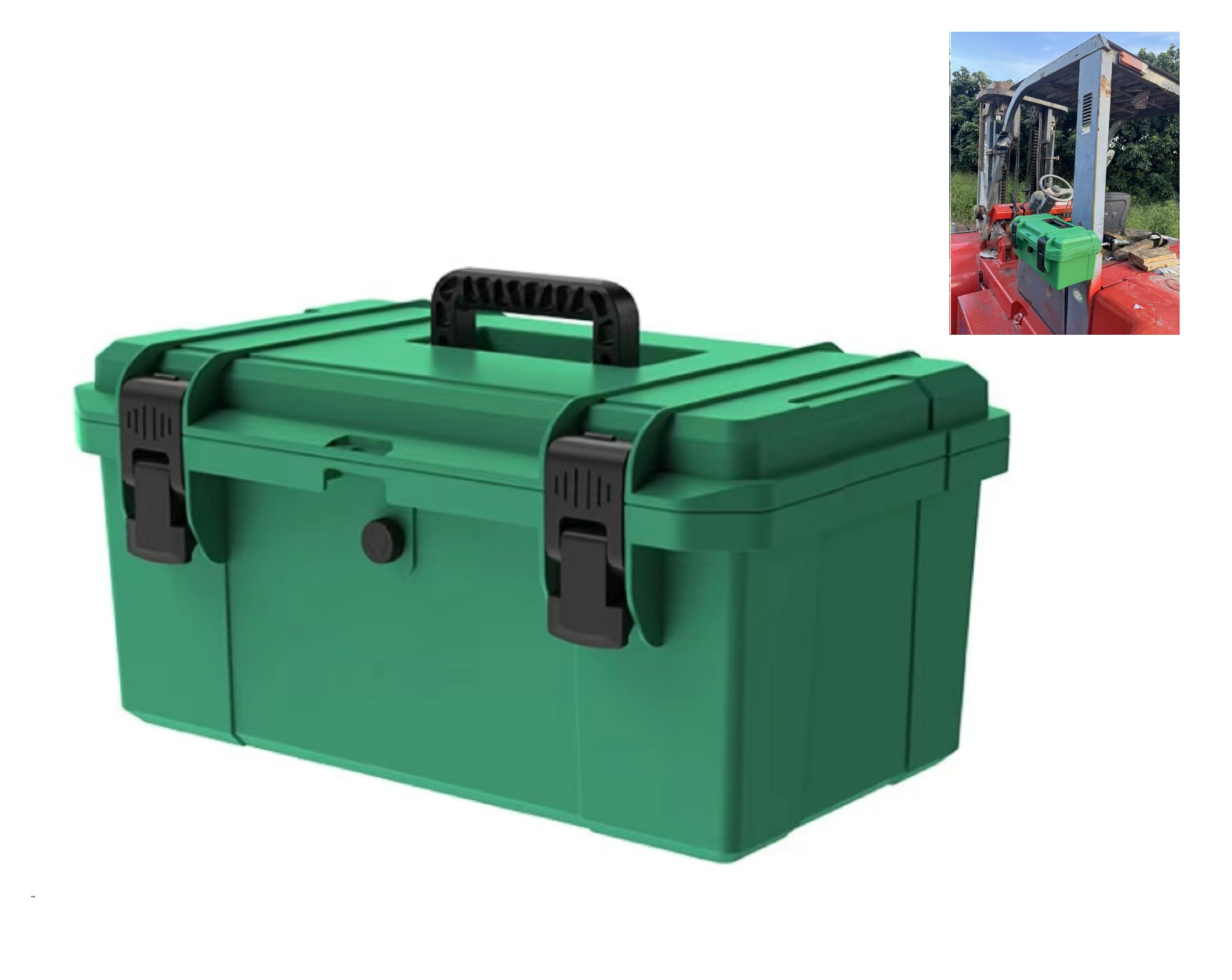 Amazon.com: Tractor Toolbox with Mounting Bracket, Lock Hole and ...