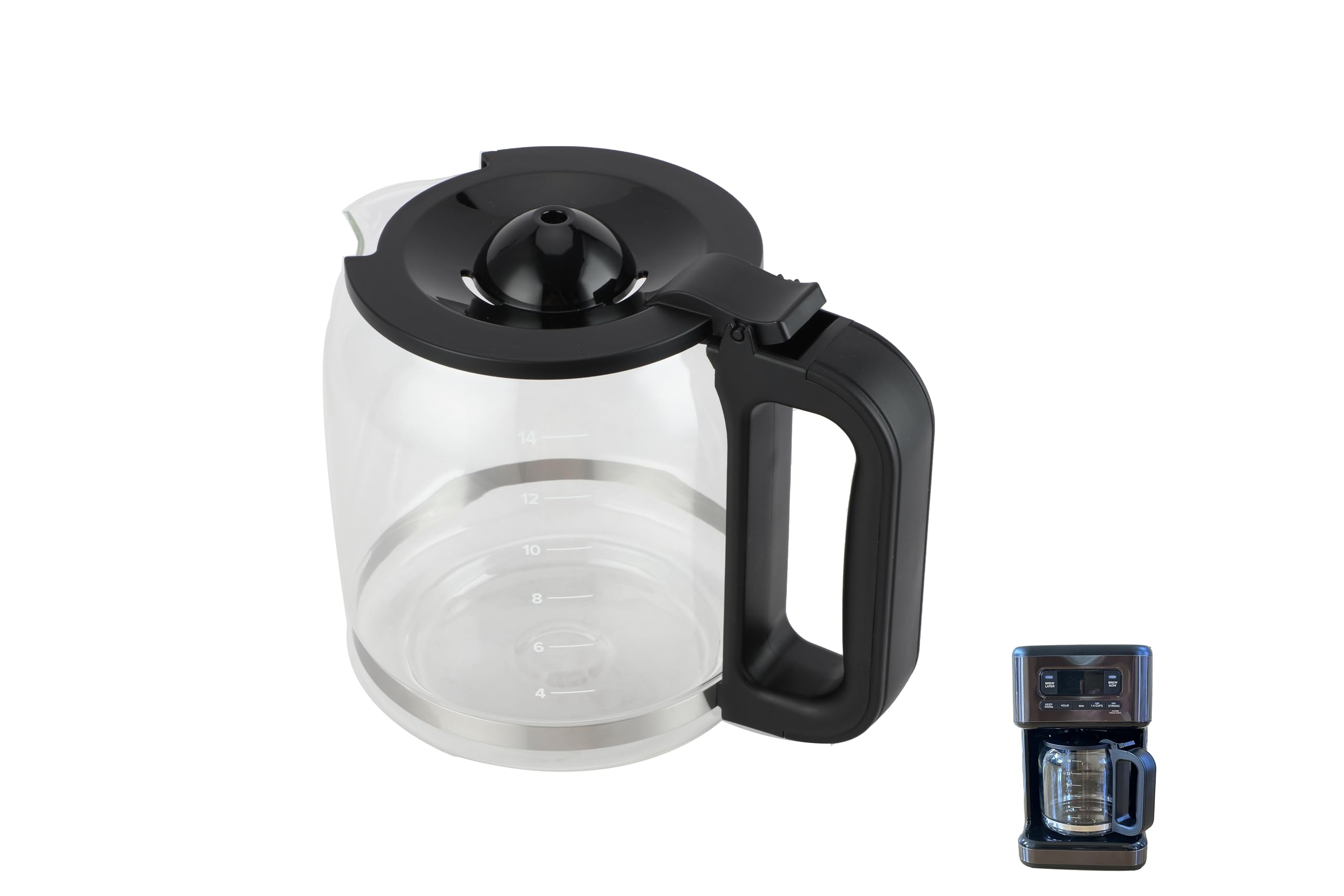 Amazon.com: 14 cups coffee maker replacement pot, compatible with mr ...