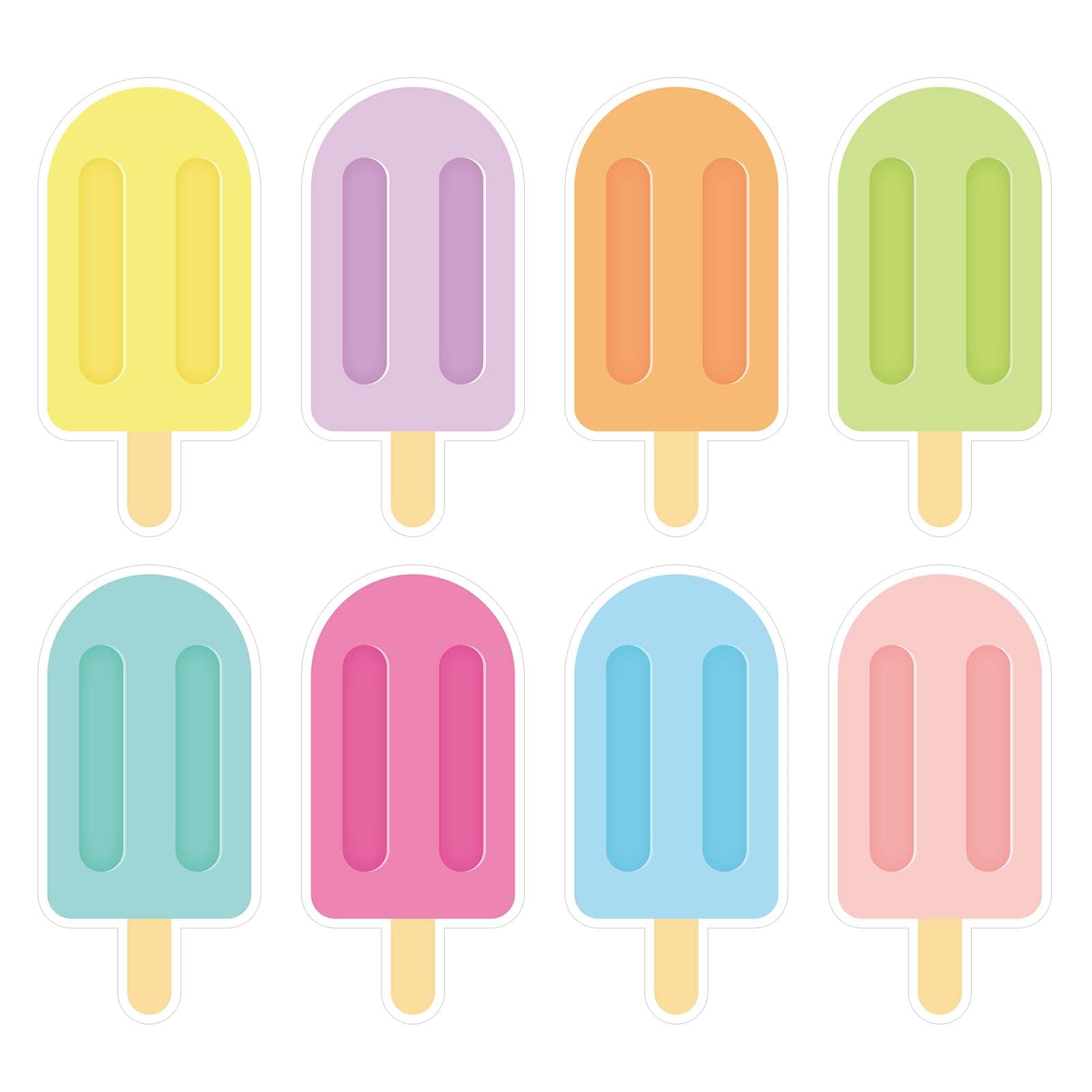 Amazon.com: Whaline 48Pcs Ice Pop Cutouts Summer Ice Lolly Bulletin ...