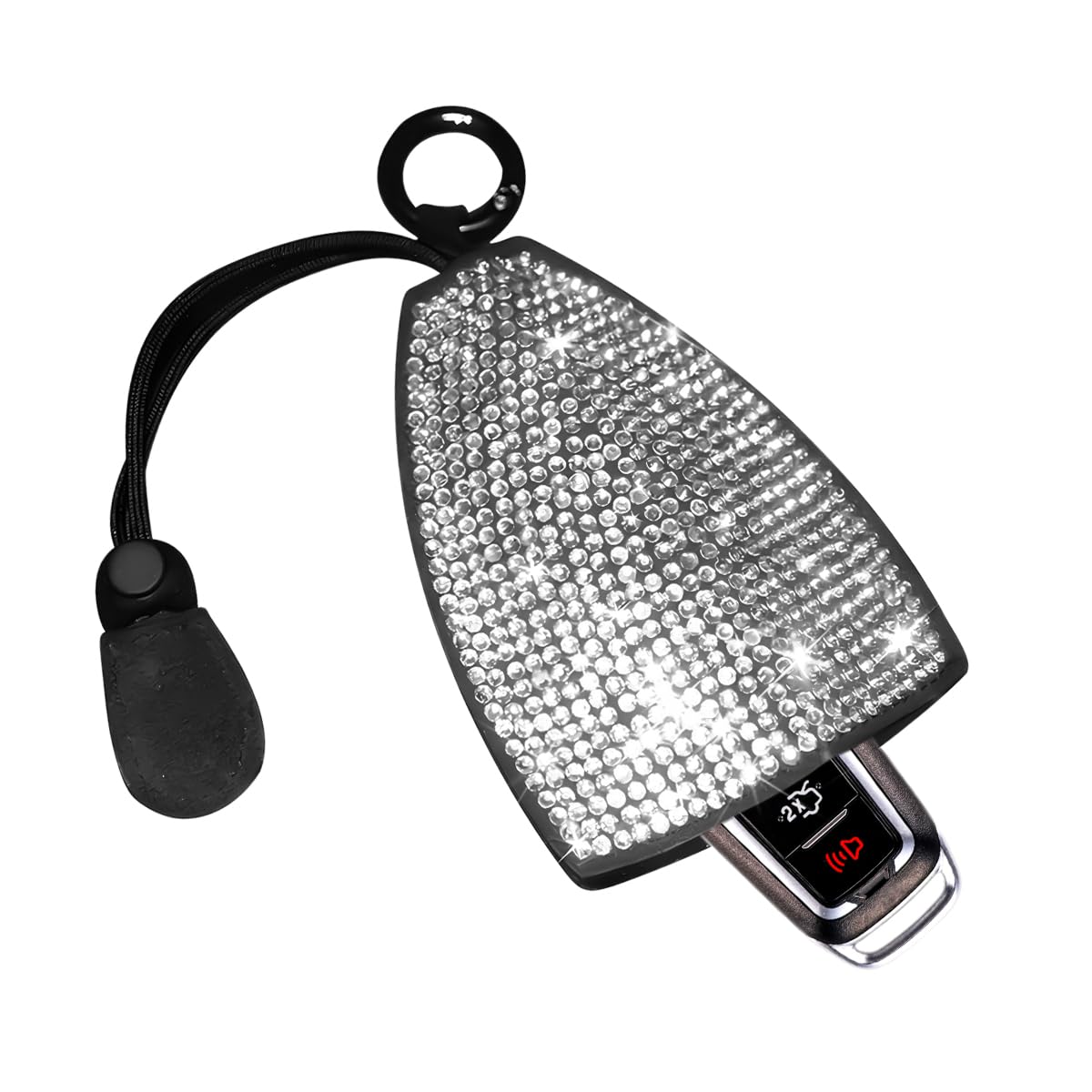 Amazon.com: zipelo Bling Car Pull-Out Key Case, Reinestone Crystal ...