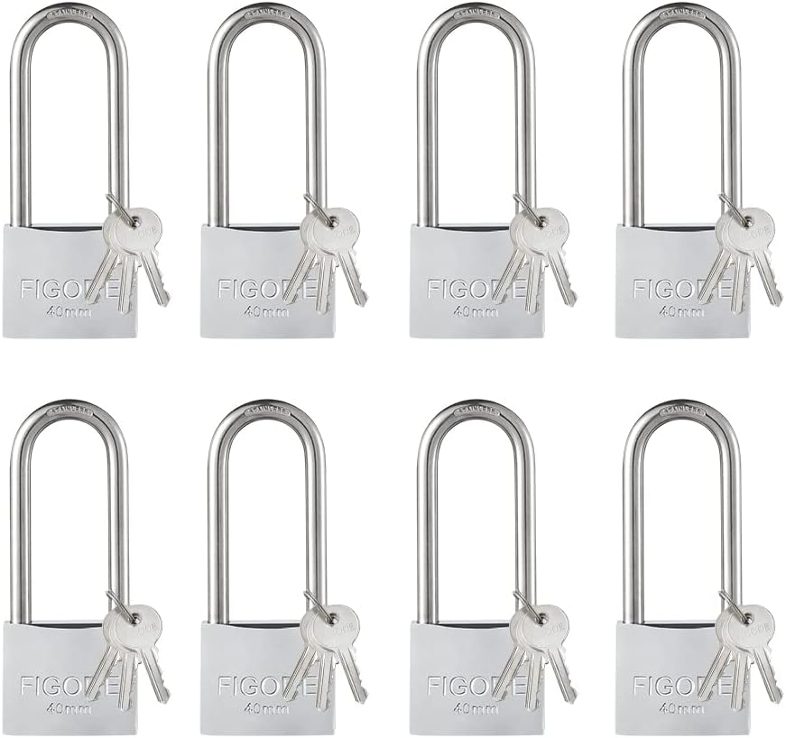 FIGODE® Marine Grade Rustproof Padlock with Stainless Steel Shackle and ...