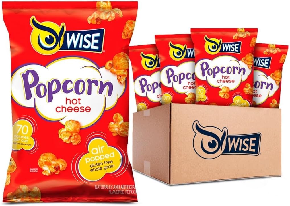 Amazon.com: Wise Snacks Popcorn, Hot Cheese, 5 Ounce, Gluten Free ...