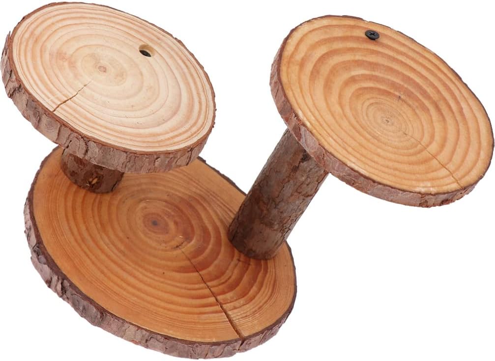 Amazon.com: PRETYZOOM Cupcake Stand Wood 3 Tier Tree Bark Server for ...