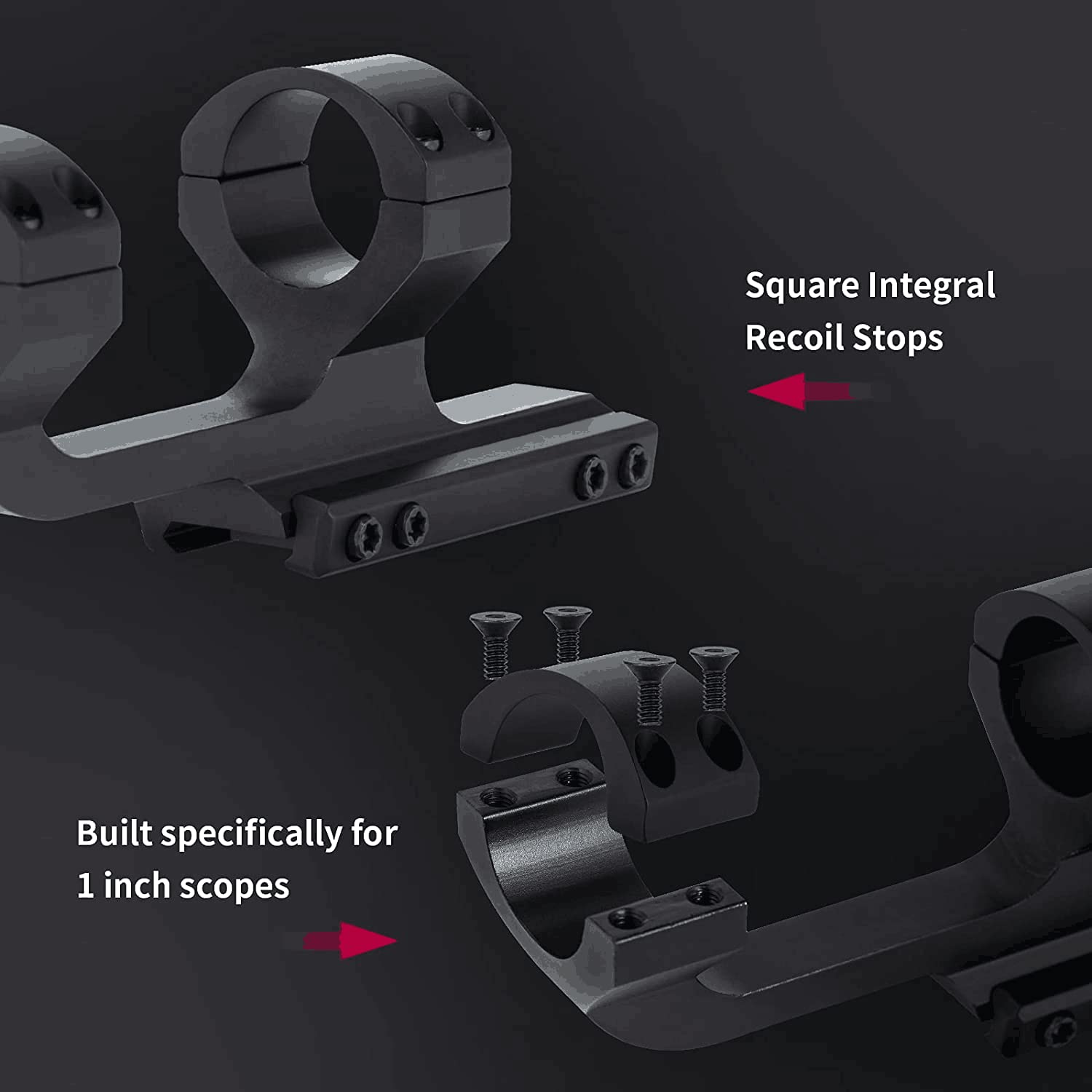 Slim Offset Cantilever Picatinny Scope Mount ï¼ŒOffset Ring Riflescope ...