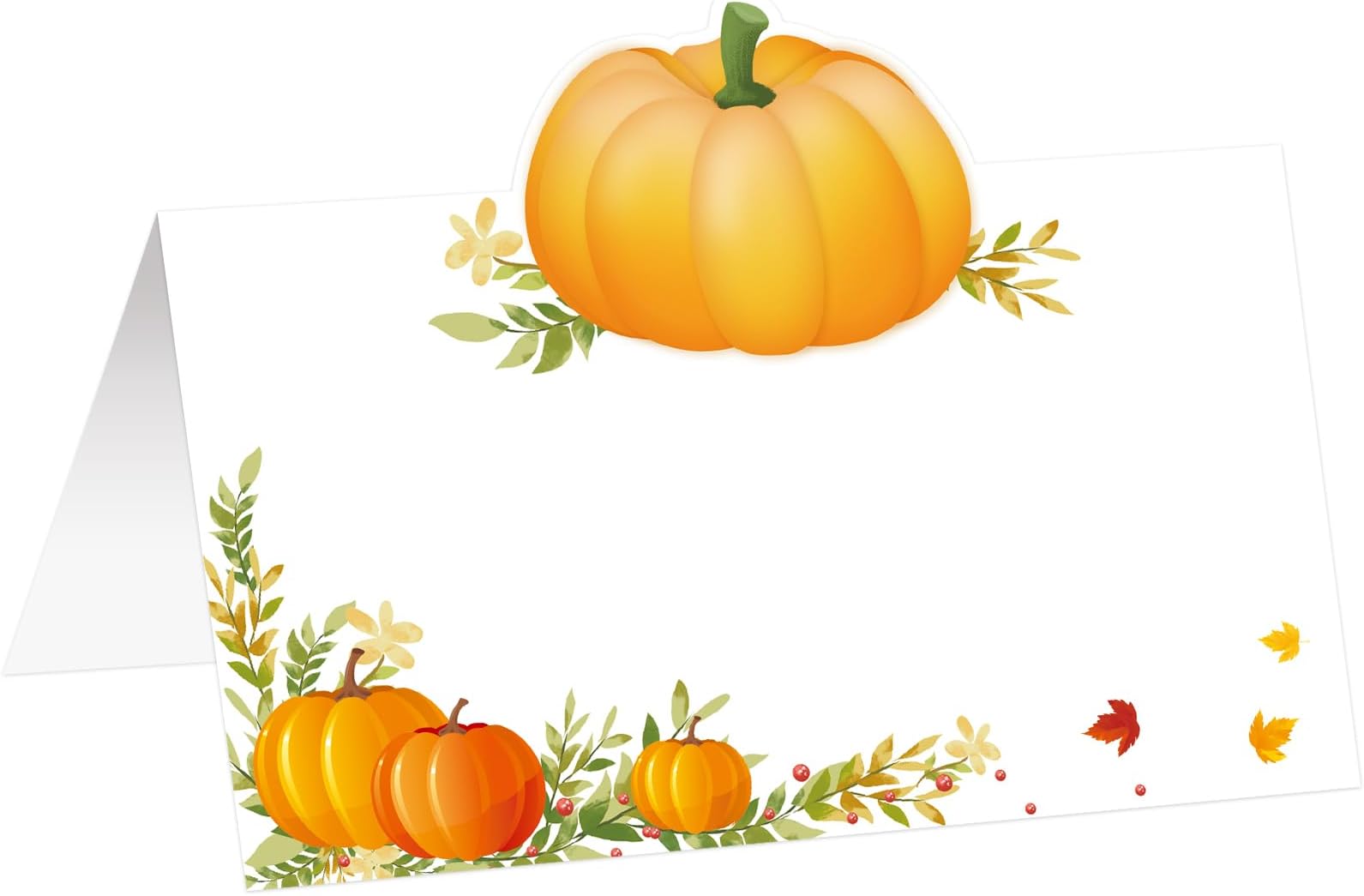 Amazon.com: Treasure Cove Thanksgiving Table Place Cards Fall Pumpkin ...