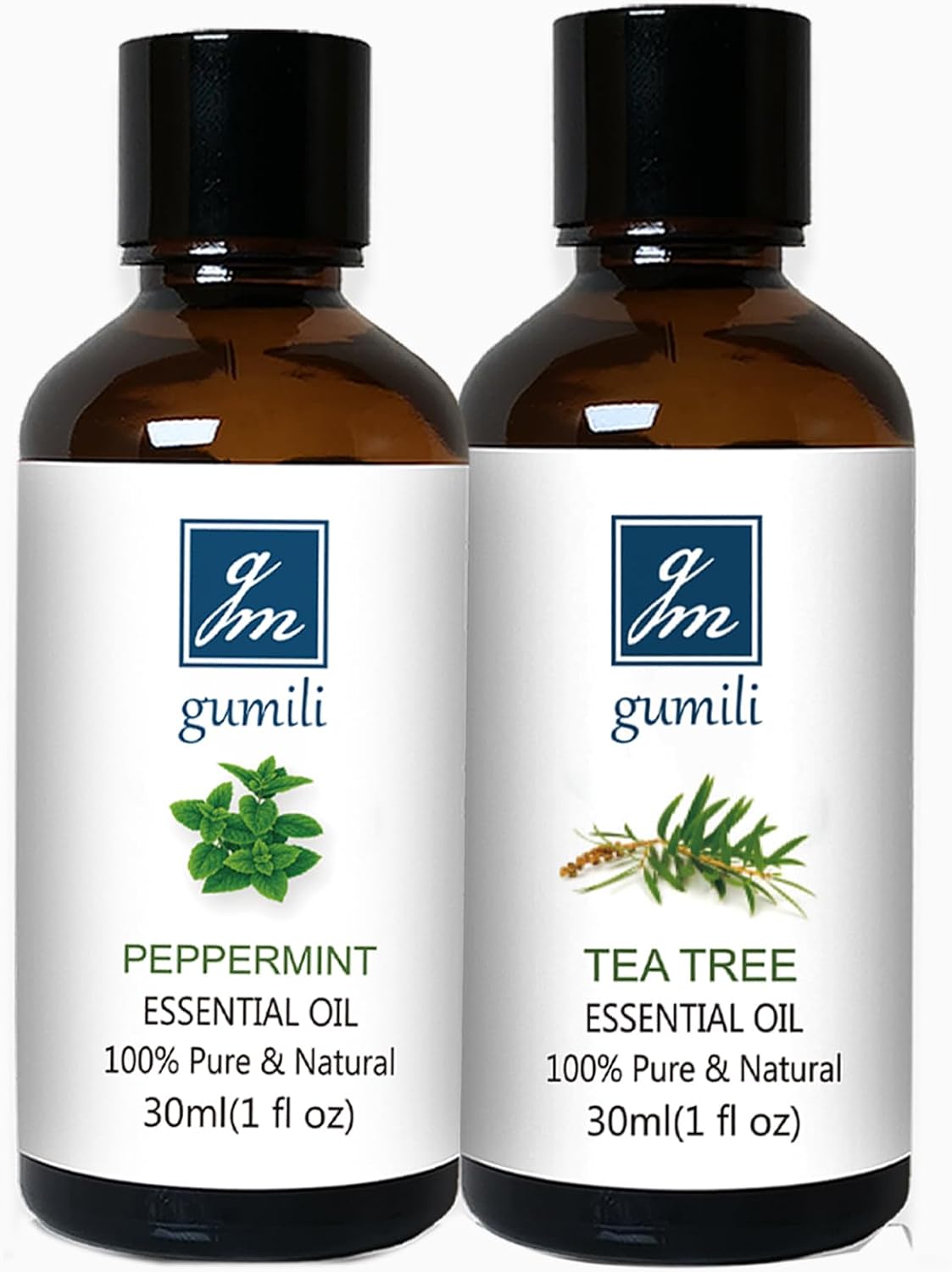 Amazon.com: Tea Tree Essential Oil and Peppermint Essential Oil- 2x30ml ...