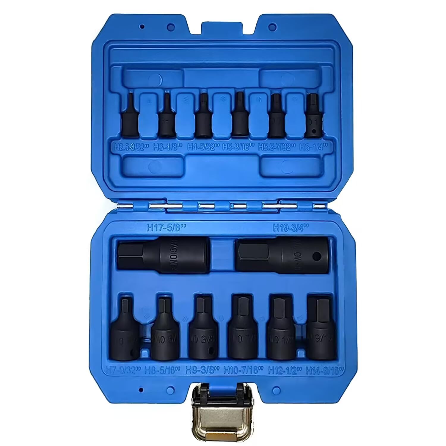 Snapklik.com : 14pc Impact Grade Allen Bit Socket Set, SAE Hex Drive 1/ ...