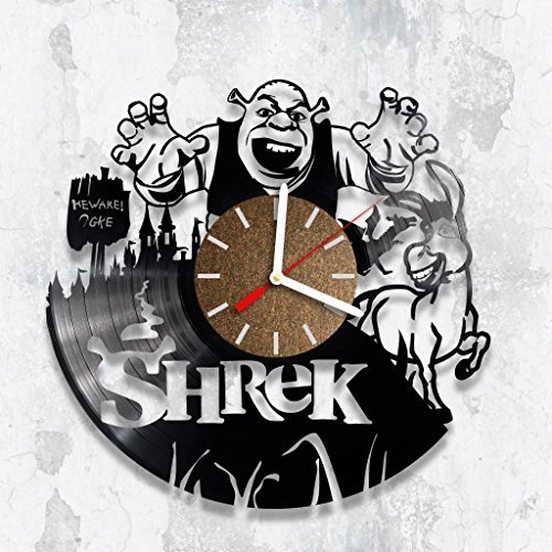 Buy choma Vinyl Clock, Vinyl Clock Shrek, Gift For Child, Wall Clock ...