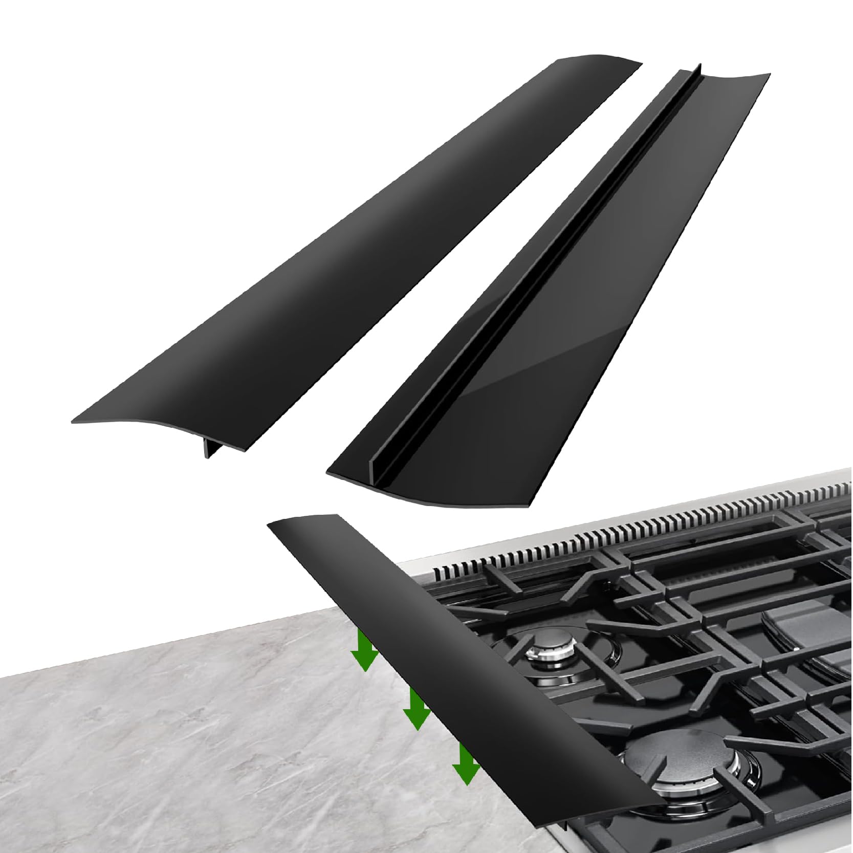 Amazon.com: Silicone Stove Gap Covers (2 Pack), Essentials Stove Gap ...