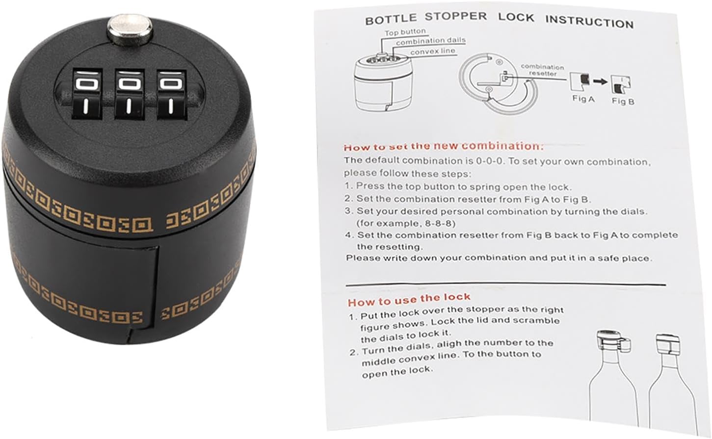 Amazon.com | [Plastic Bottle Lock] Secure Bottle with [Password Lock ...