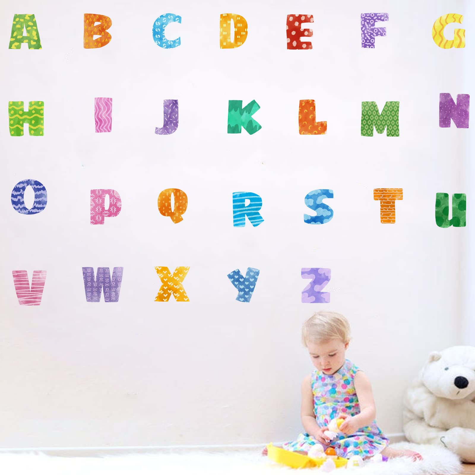Snapklik.com : Alphabets Wall Decals ABC Letters For Kids Room Decor ...