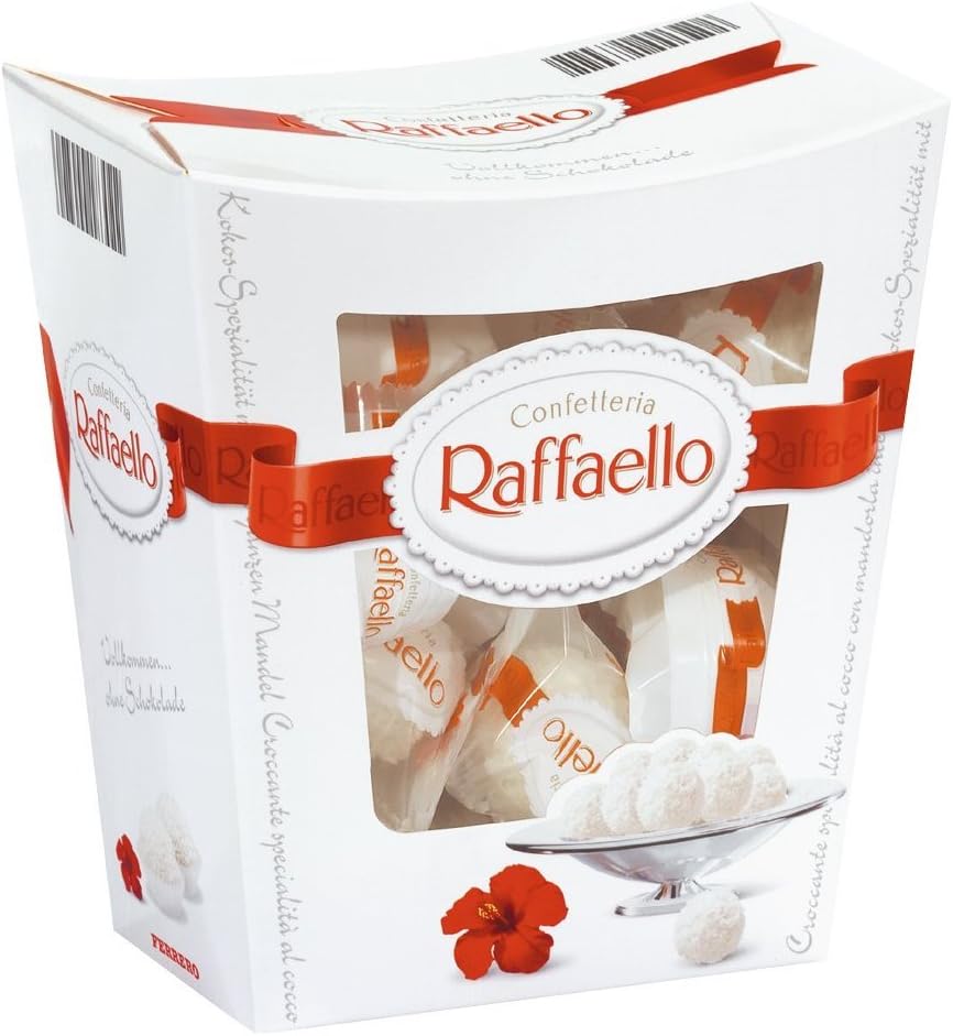 Amazon.com: Raffaello, 15 Count, 4 Pack, Premium White Almond, Cream ...