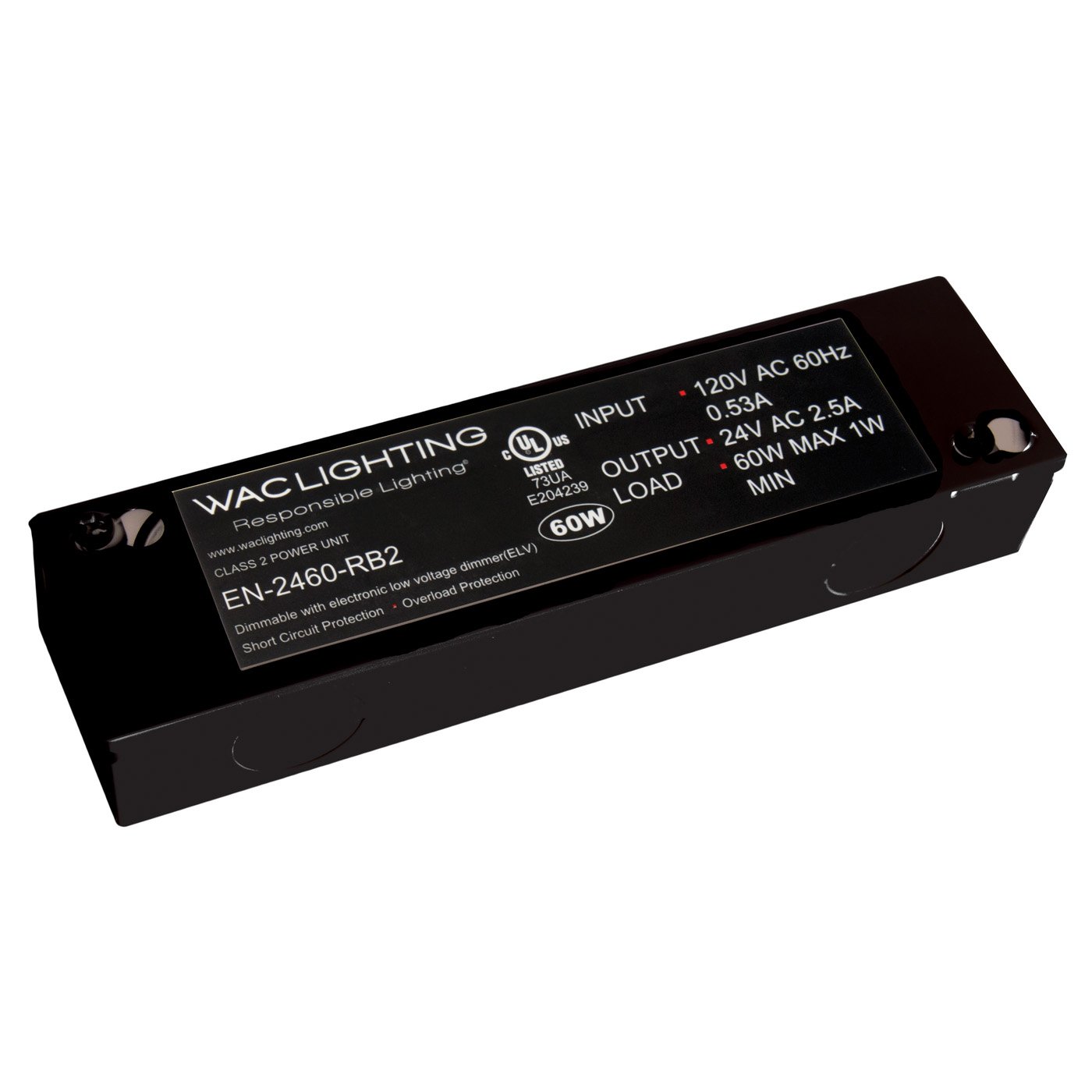 Snapklik.com : WAC Lighting EN-24100-RB2 120V Input 24V Output 100W ...