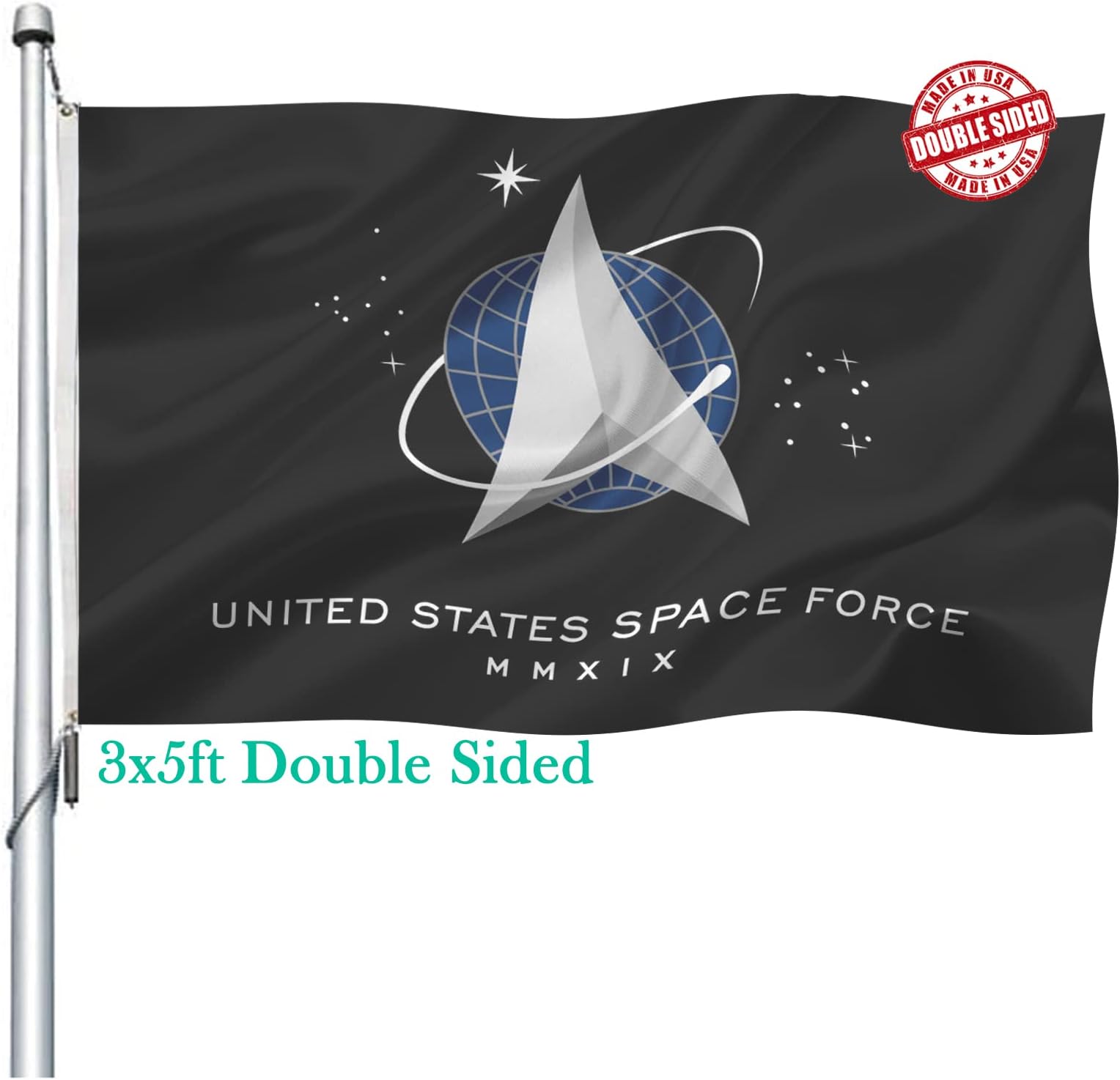 Amazon.com : ARSOF US Space Force Flag 4x6 Double Sided - United States ...