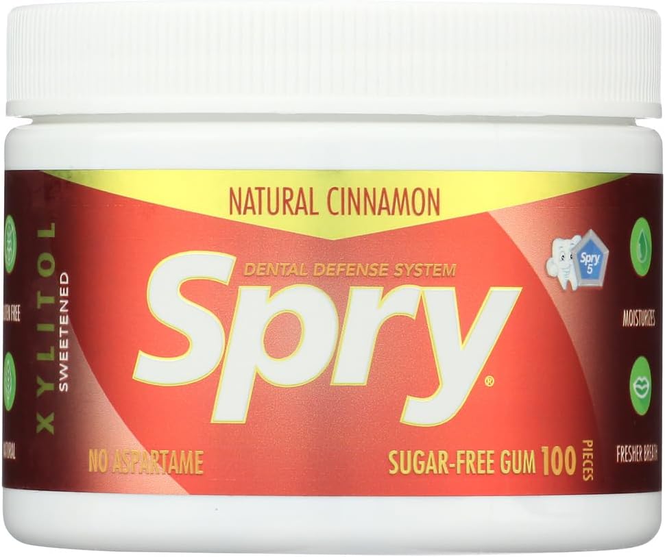 Amazon.com : Spry Fresh Natural Xylitol Chewing Gum Dental Defense ...