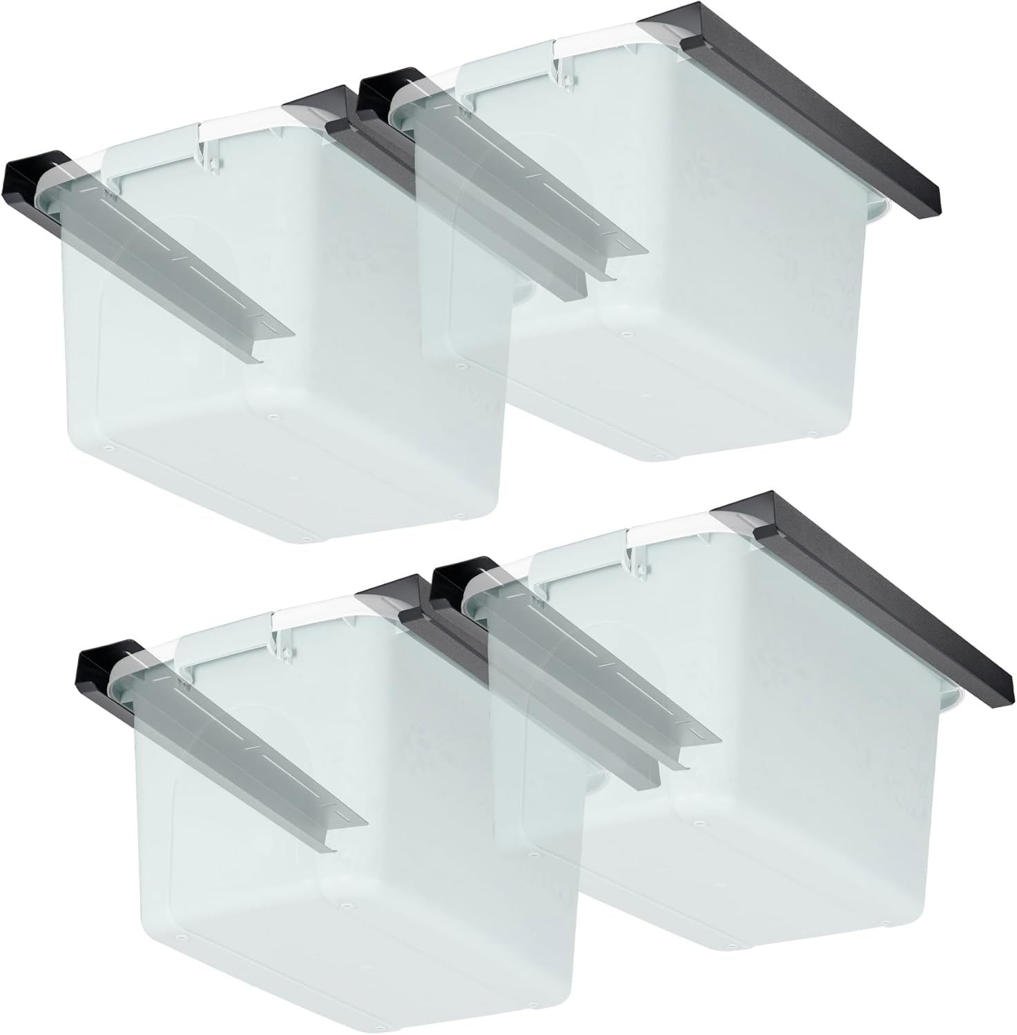 Amazon.com: Talustool Overhead Bin Rack for Four Bins, Overhead Garage ...