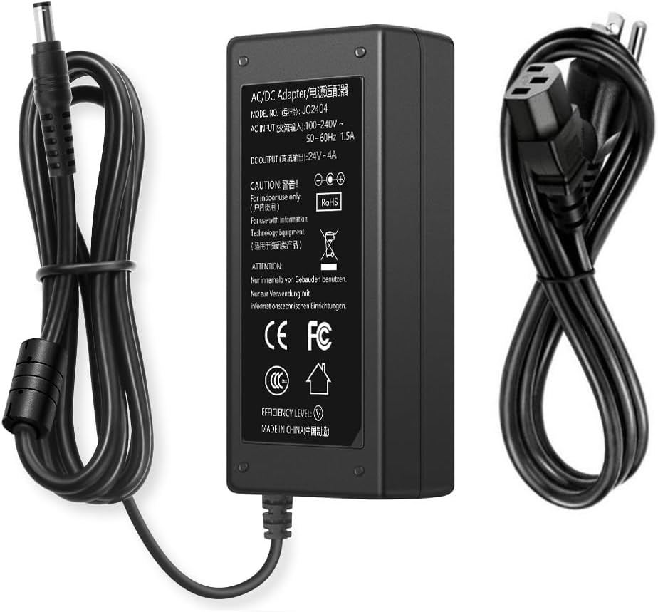 Amazon.com: 24V 4A Power Supply Adapter - COOLM AC 100-240V 50/60HZ DC 24 Volt 4A 96W Power ...