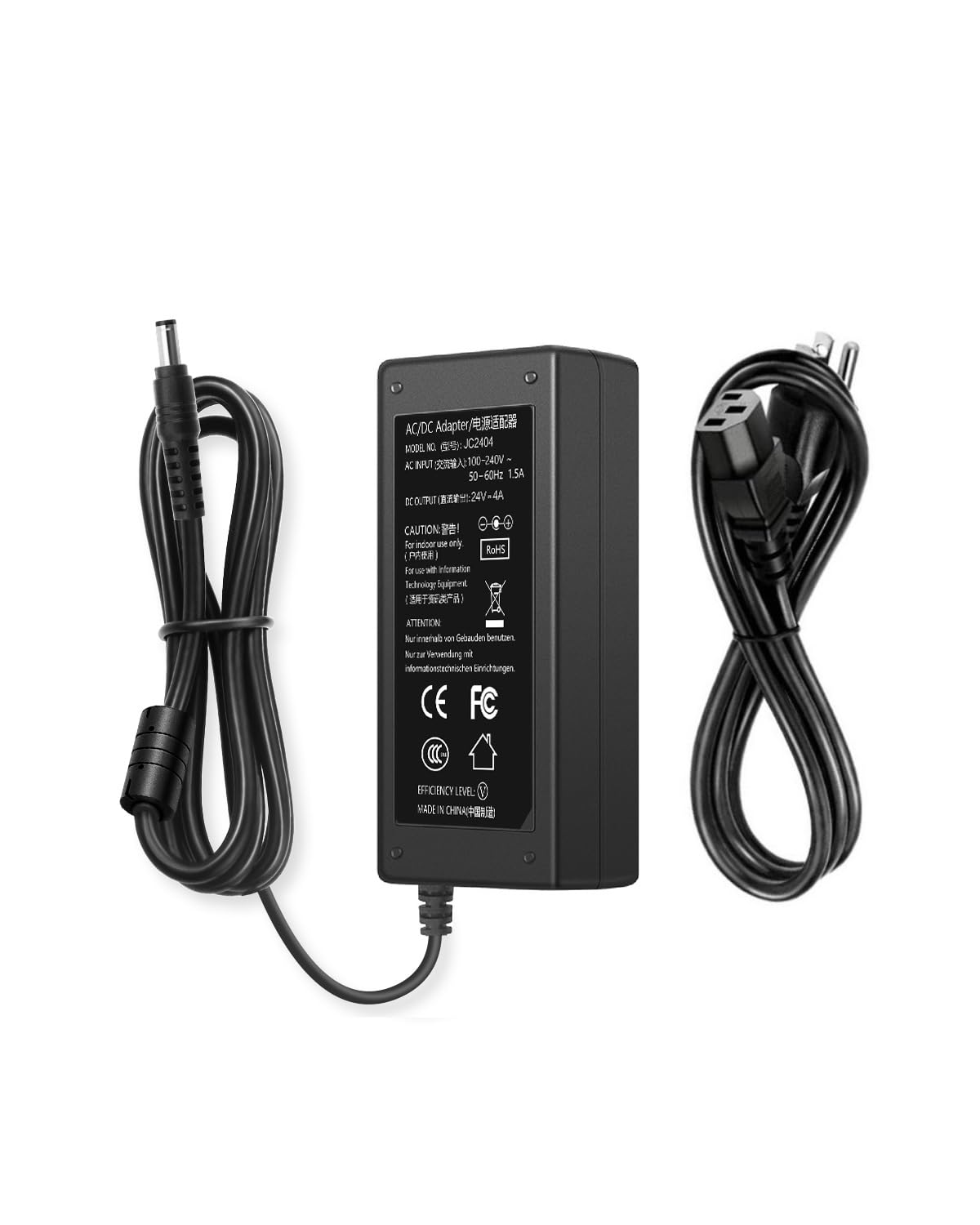 Amazon.com: 24V DC Power Supply 4A Universal AC Adapter, 100-240 50 ...