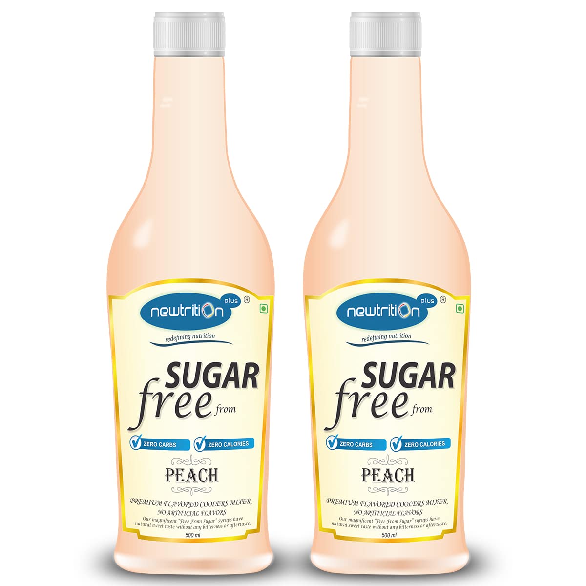 Newtrition Plus Redefining Nutrition Sugar Free Peach Syrup - (500 ml ...