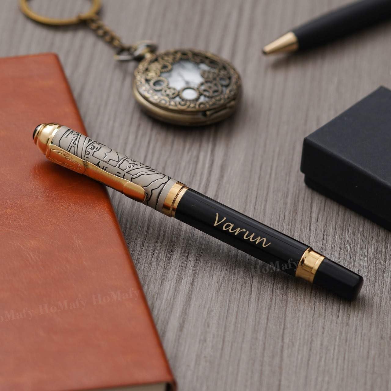 Homafy Personalised Fortuner Silver Pen Personalised Engraved Metal Pen Luxury | Desertcart INDIA