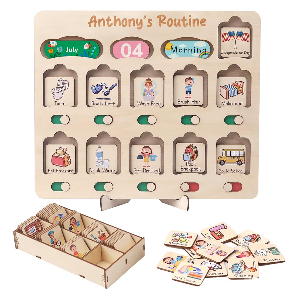 Aac Device For Autism Morning Routine Visual Schedule Printablekids ...