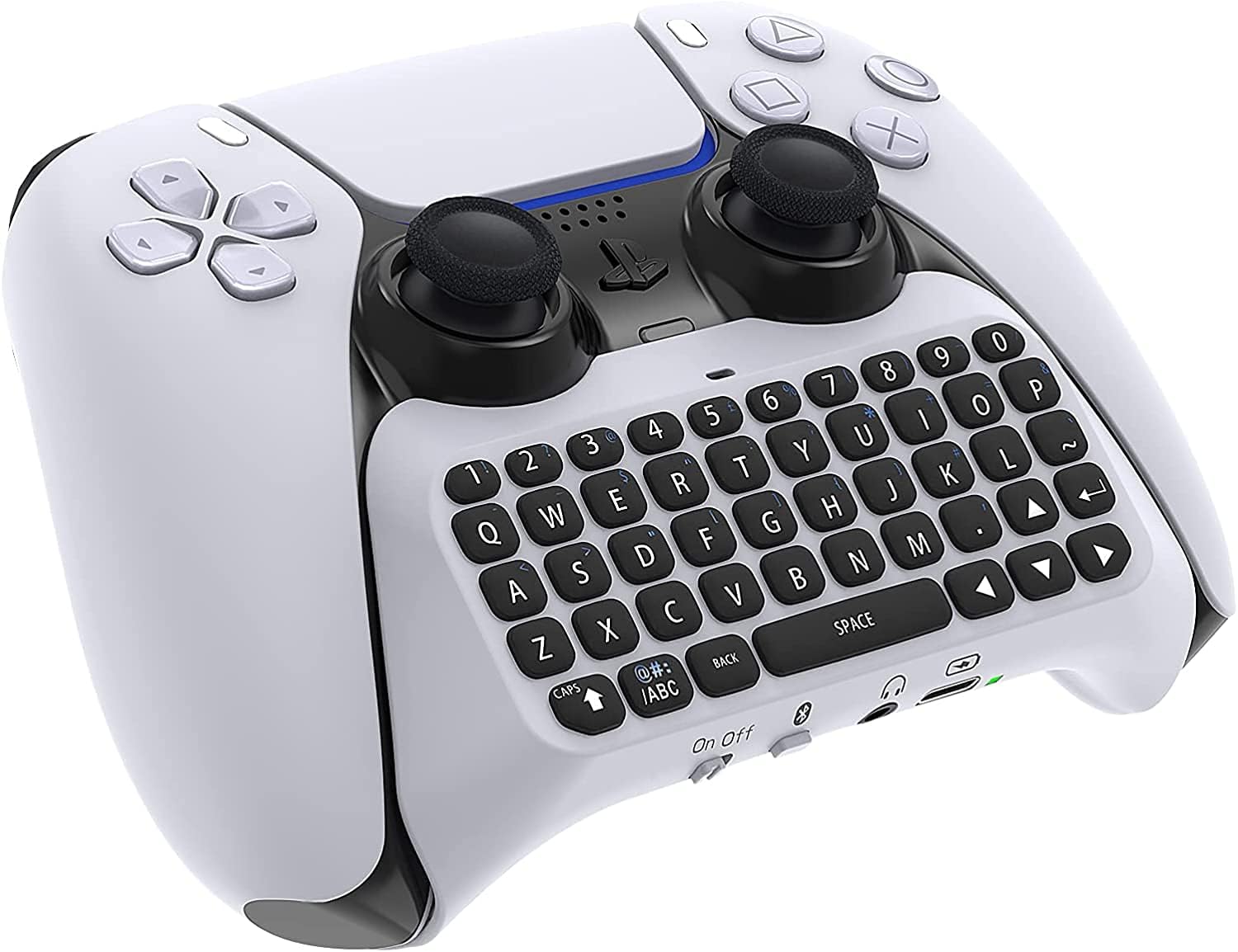 Wireless Mini Keyboard for PlayStation 5 DualSense Wireless Controller ...