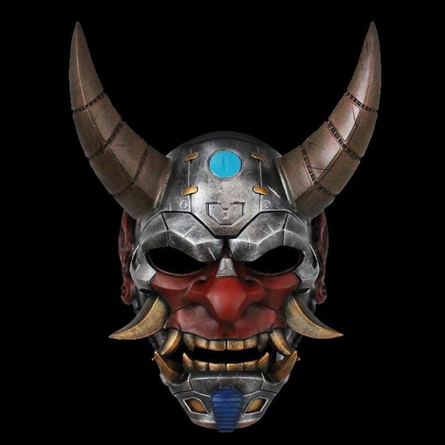 Amazon.com: Mulrcks Resin Japanese Machinery Prajna Cosplay Mask ...