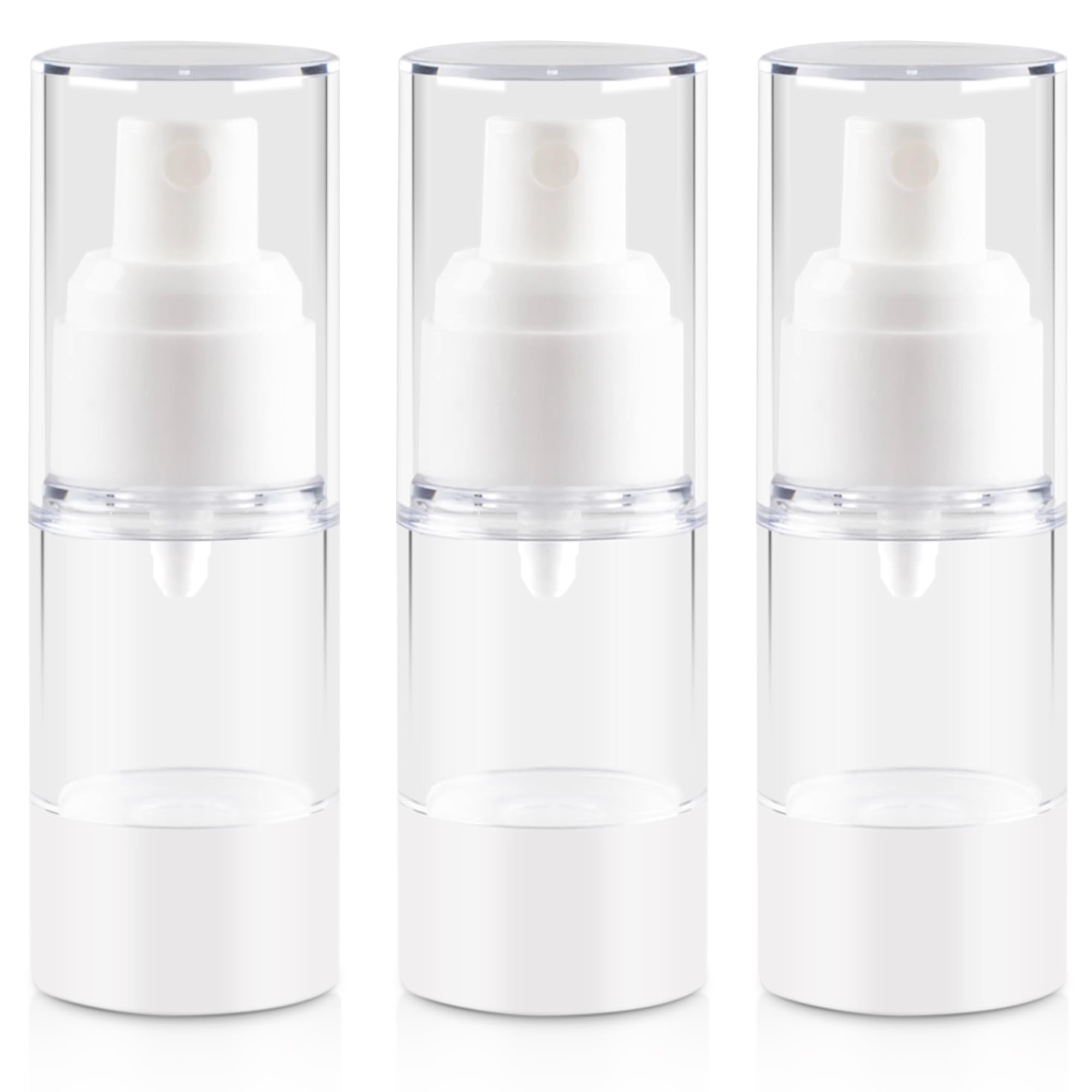 Amazon.com: 0.5OZ/15ML Airless Pump Small Spray Bottle, 3 Pack Vacuum ...