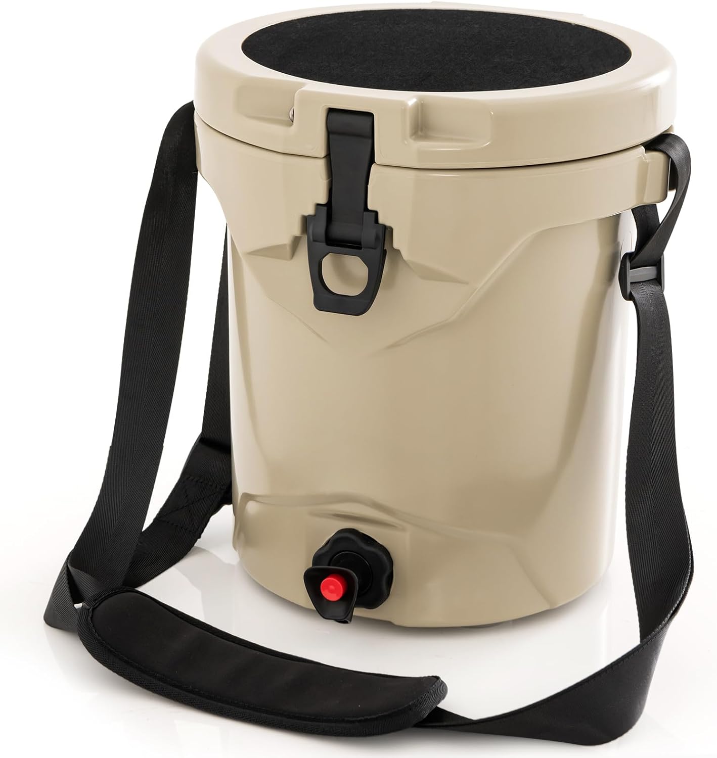 COSTWAY 9.5L Drink Cooler, Portable Insulated Ice Chest Box with Spigot ...