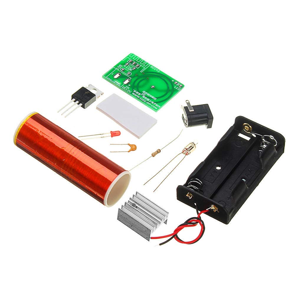 Buy Relay Electronic Production With Battery Socket DIY Mini Tesla Coil ...