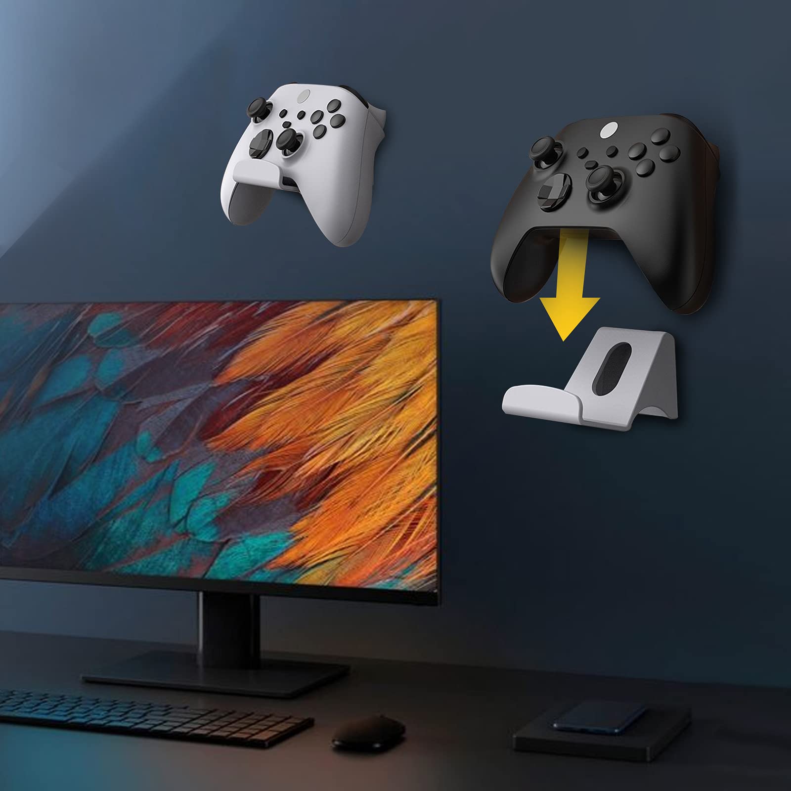 Snapklik.com : Nargos Video Game Holder Wall Mount, Gaming Accessories ...