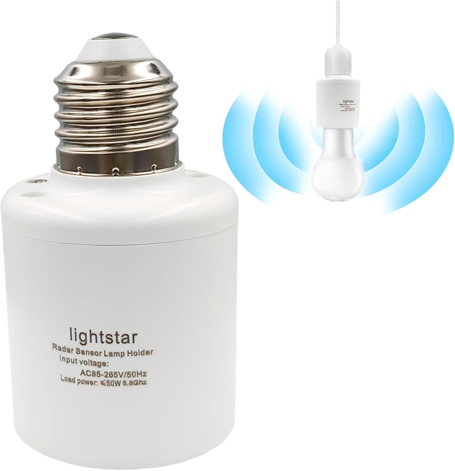 Radar Motion Sensor Light Socket, Motion Screw LED CFL Incandescent ...