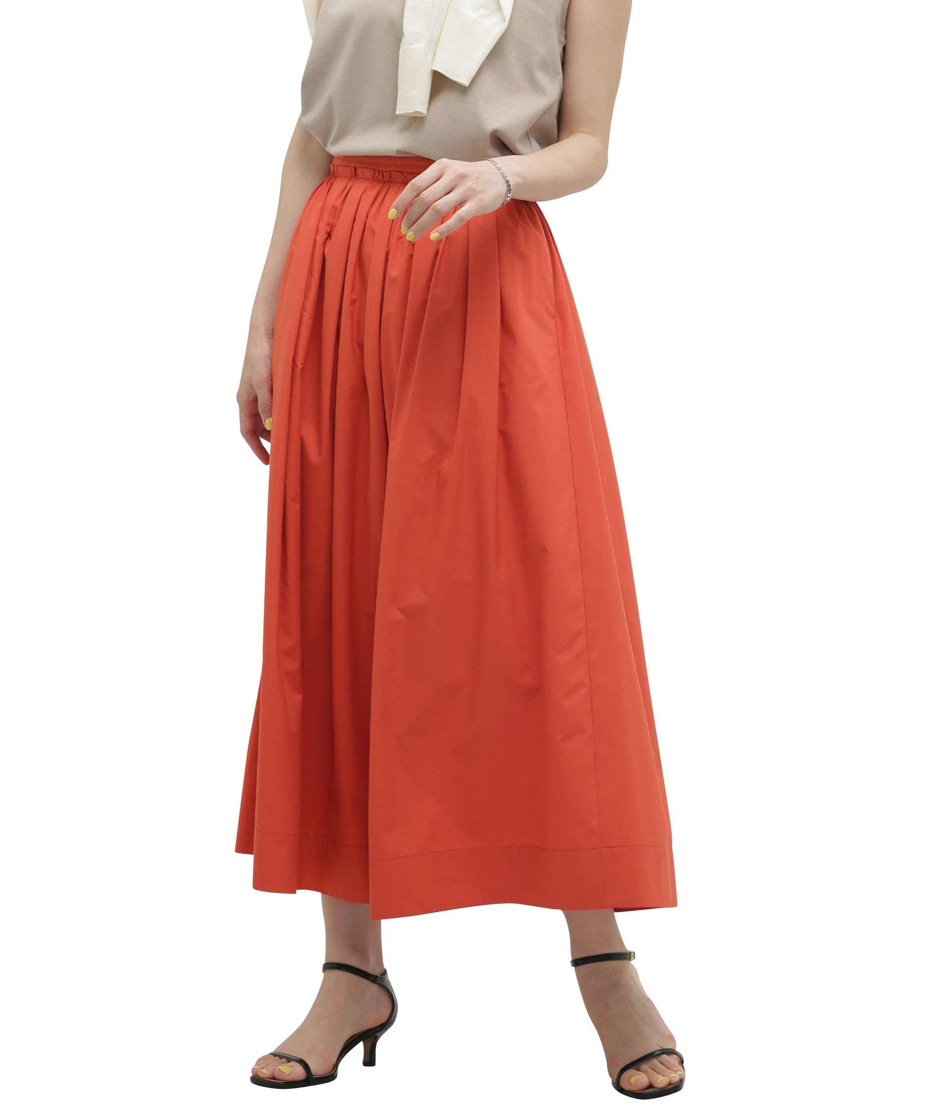 Amazon.co.jp: [ナノ・ユニバース] LB.03/MINOTECH(R) 撥水ギャザースカート S オレンジ LB．03 Section 雨 梅雨 : ファッション