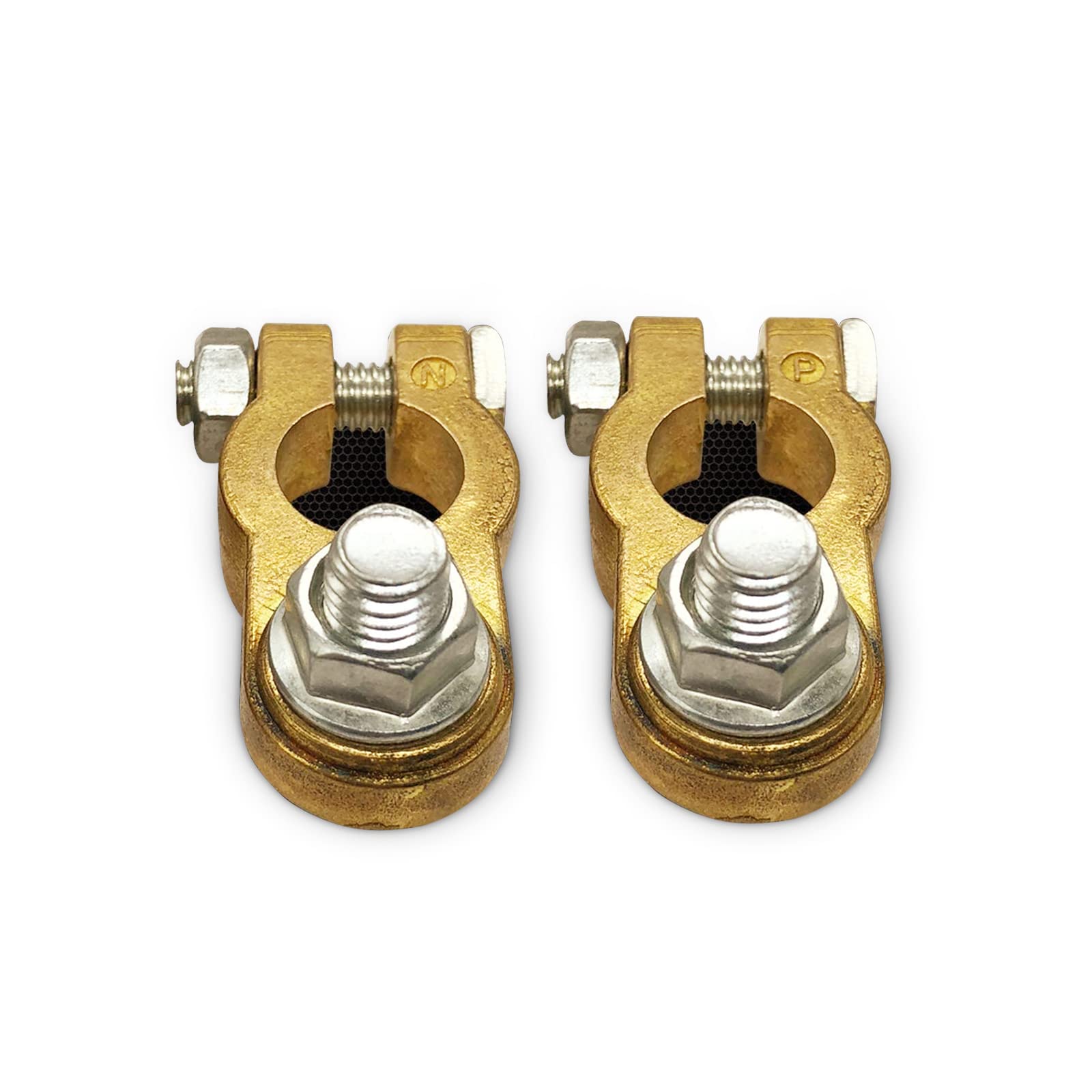 Snapklik.com : Yonput Pack-2 Brass Battery Terminal Connectors, Quick ...
