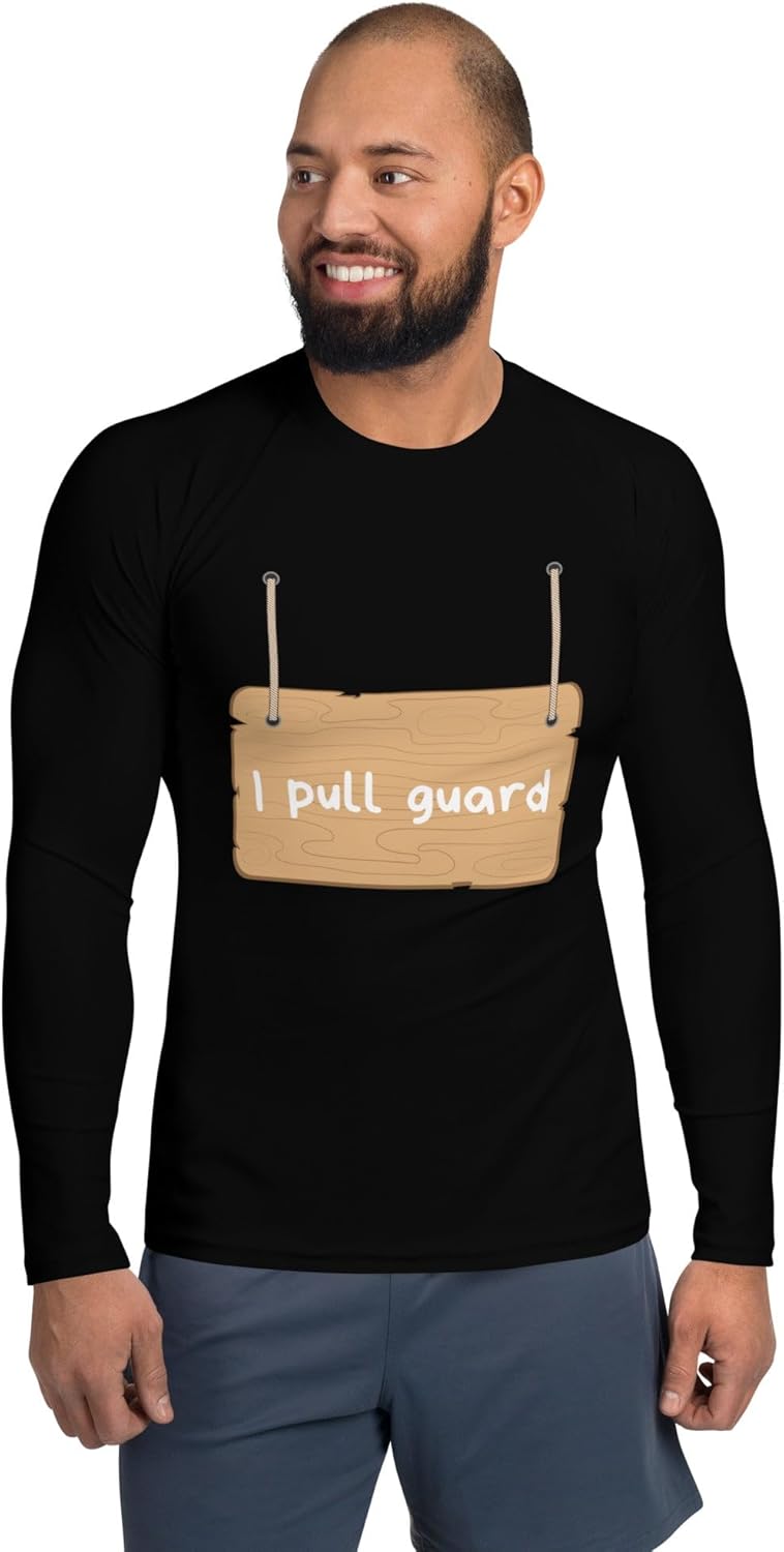 Funny BJJ Rash Guard for Men Jiu Jitsu Rash Guard Funny Jiu Jitsu Guard ...