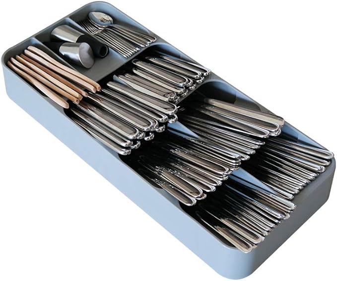 BOAA Fresh Besteckorganizer für Küchenschubladen, 9-Fach Besteckkasten ...