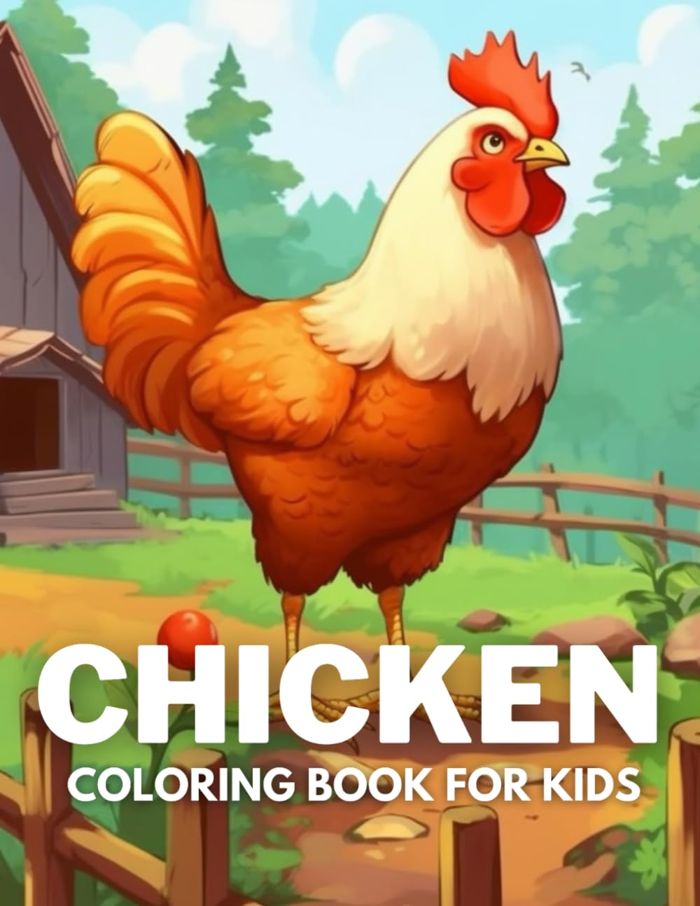 Chicken Coloring Book For Kids: 40 Fun And Easy Australia | Ubuy