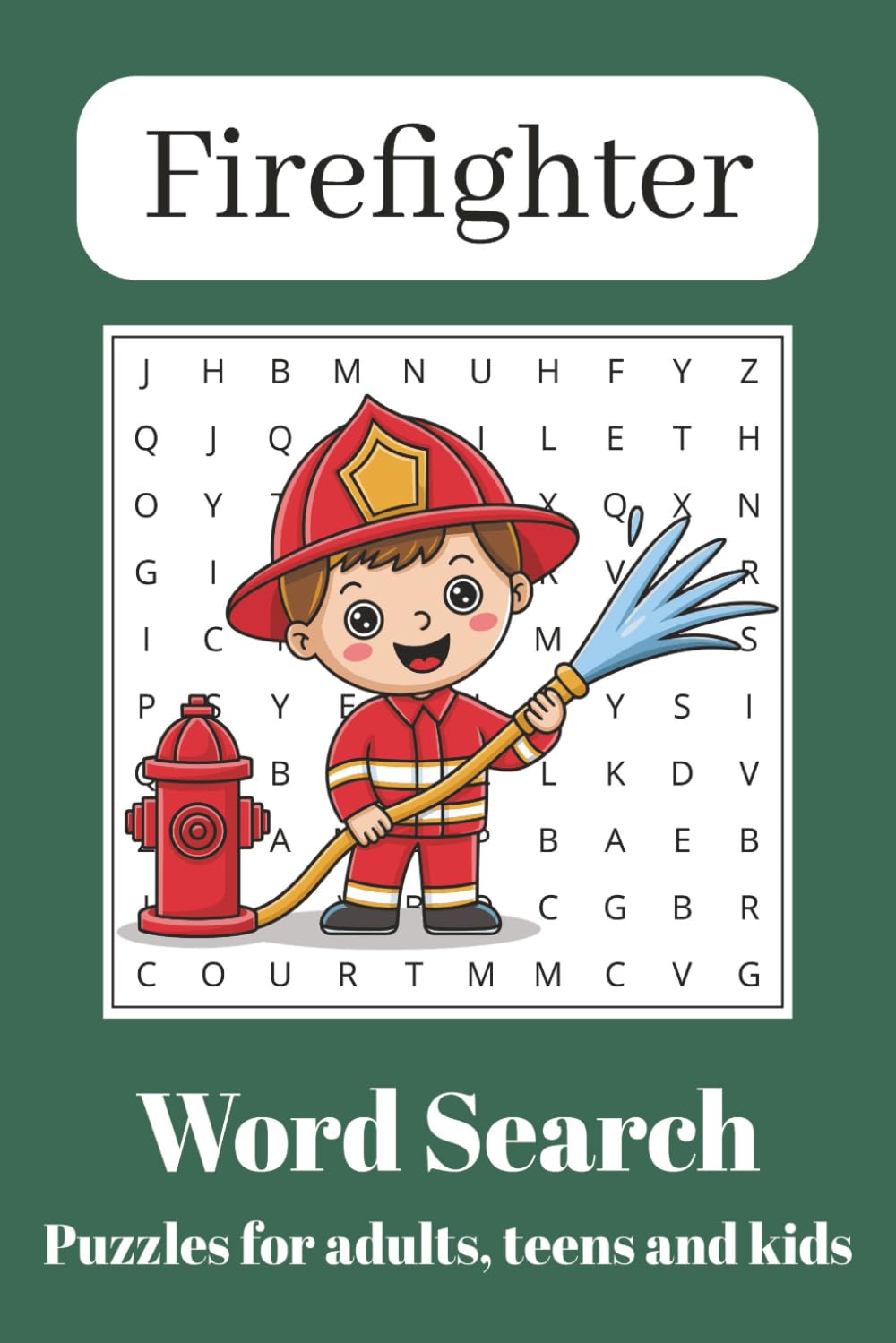 Firefighter Word Search: Word Searches with Easy to Read Print about ...
