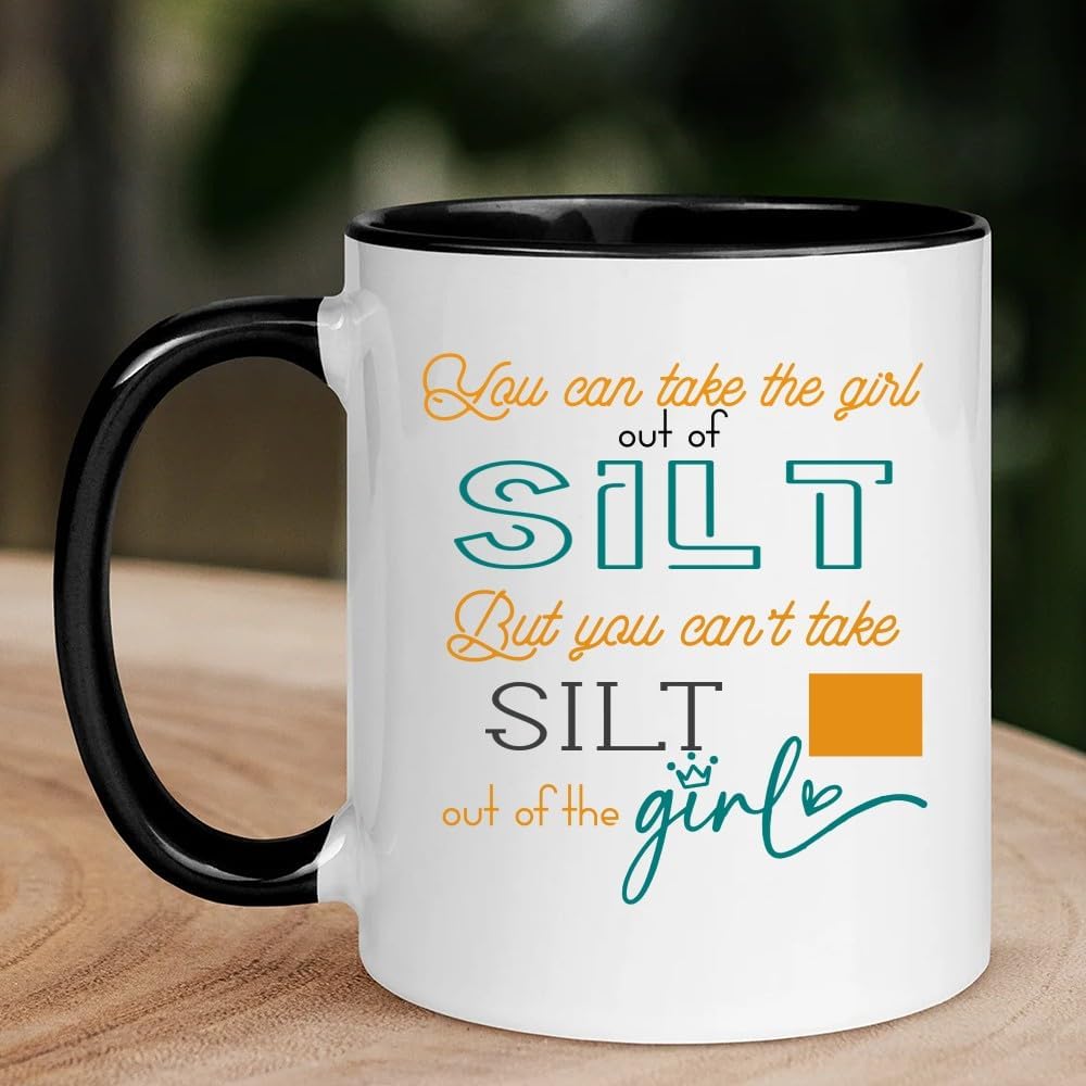 Amazon.com: Silt CO Mug Long Distance Accent Mug 11 oz Black - You Can ...