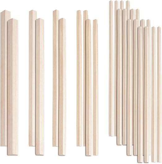 Amazon.com: OLYCRAFT 26pc Triangle Wood Sticks - 5 Sizes Unfinished ...