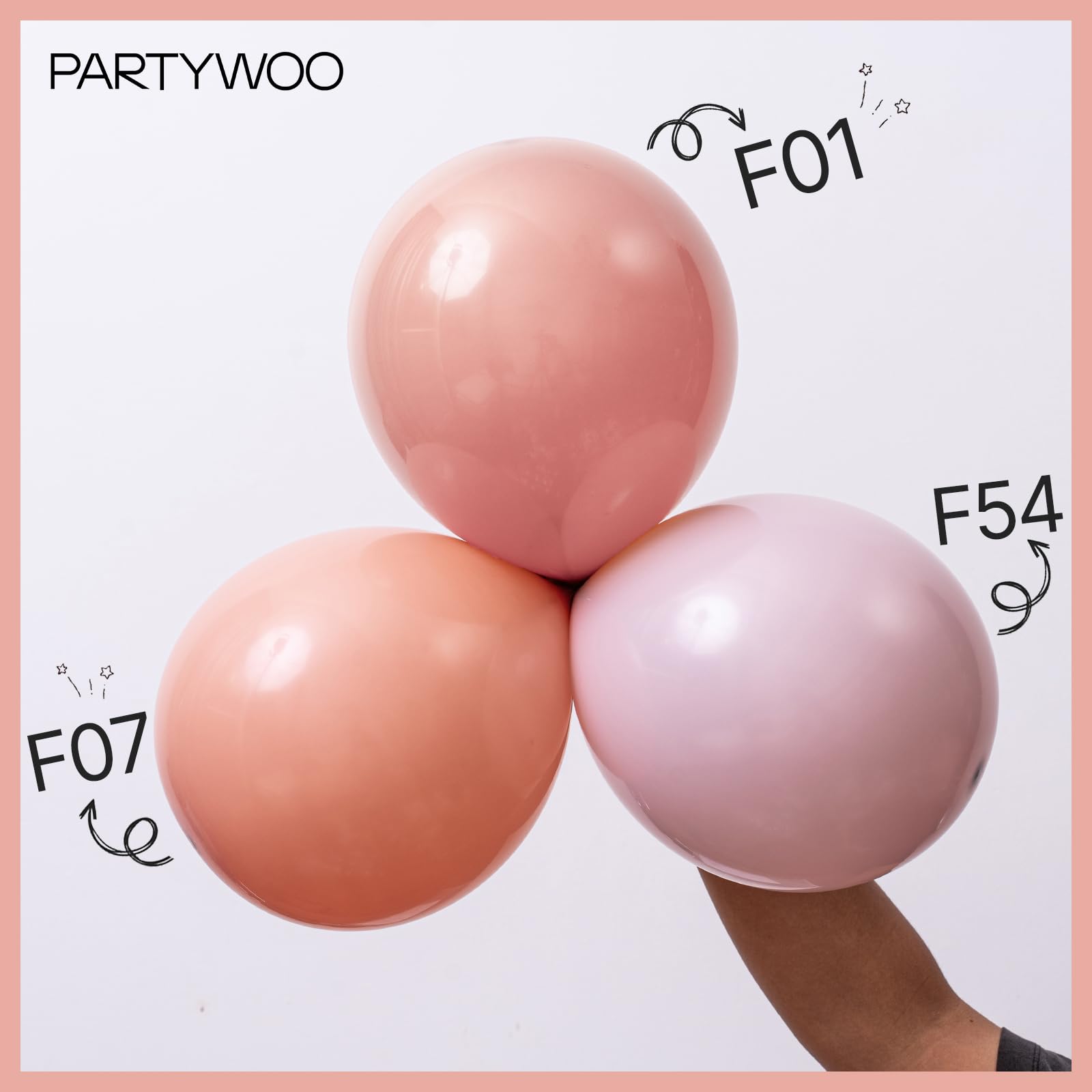 Snapklik.com : Dusty Pink Balloons 140pcs Different Sizes Of 18 12 10 5 ...