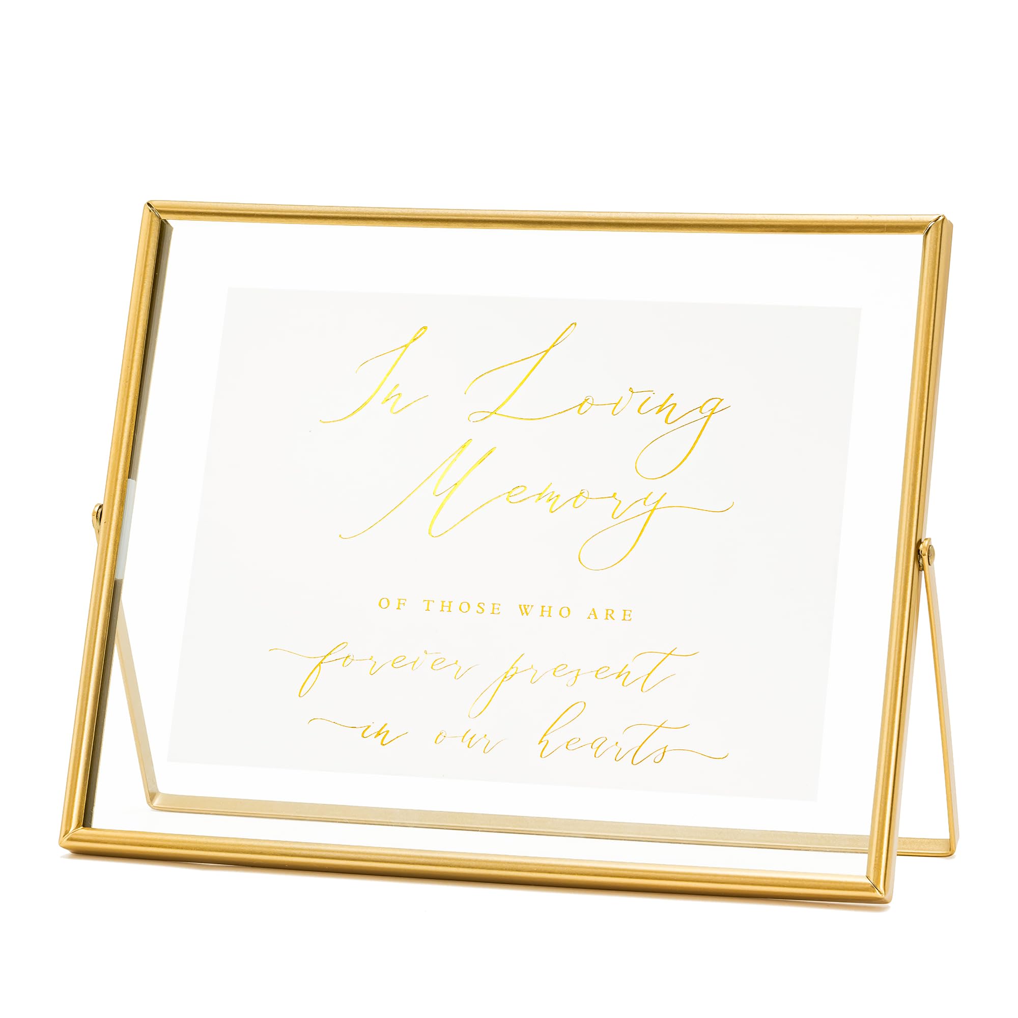 Snapklik.com : Calculs Horizontal Gold Floating Picture Frame In Loving ...