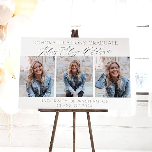 Amazon.com : DANAG Personalized Graduation Welcome Sign, Graduation ...