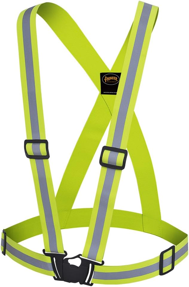Pioneer Hi Vis Adjustable Safety Sash - Hi-Vis Yellow/Green with ...