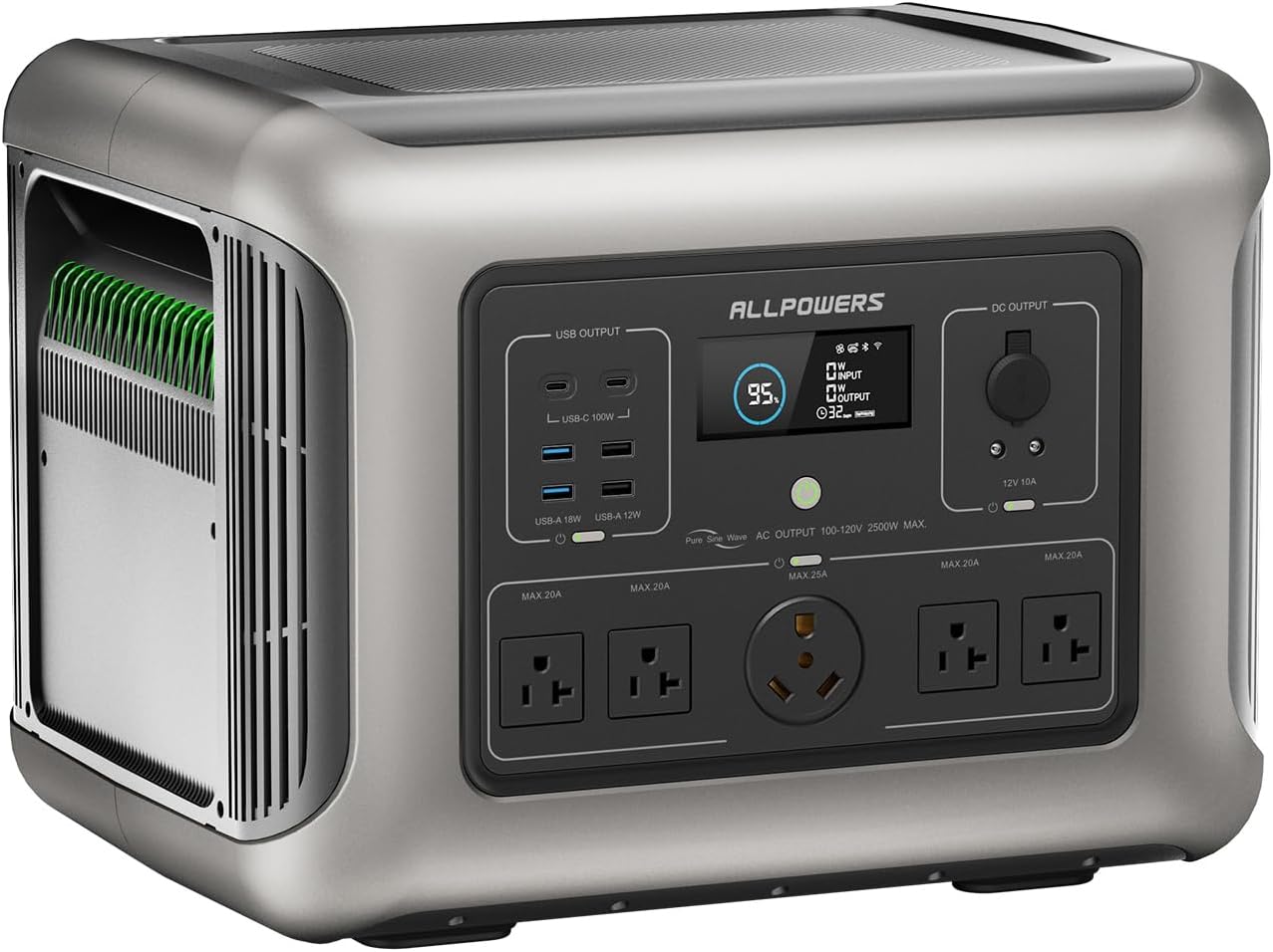 Amazon.com : ALLPOWERS R2500 Portable Power Station w/5 2500W (4000W ...