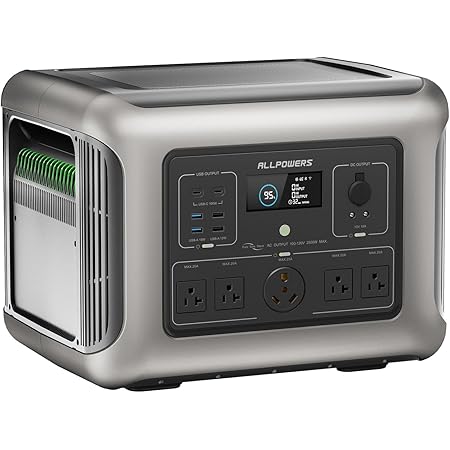 Amazon.com: ALLPOWERS R2500 Solar Generator 2500W (4000W Peak), 2016Wh ...