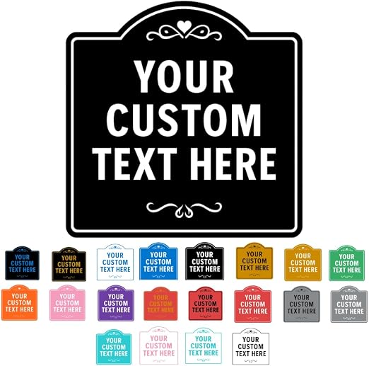Custom Indoor/Outdoor Decorative Sign – 6"X6", 11"X11", Personalized ...